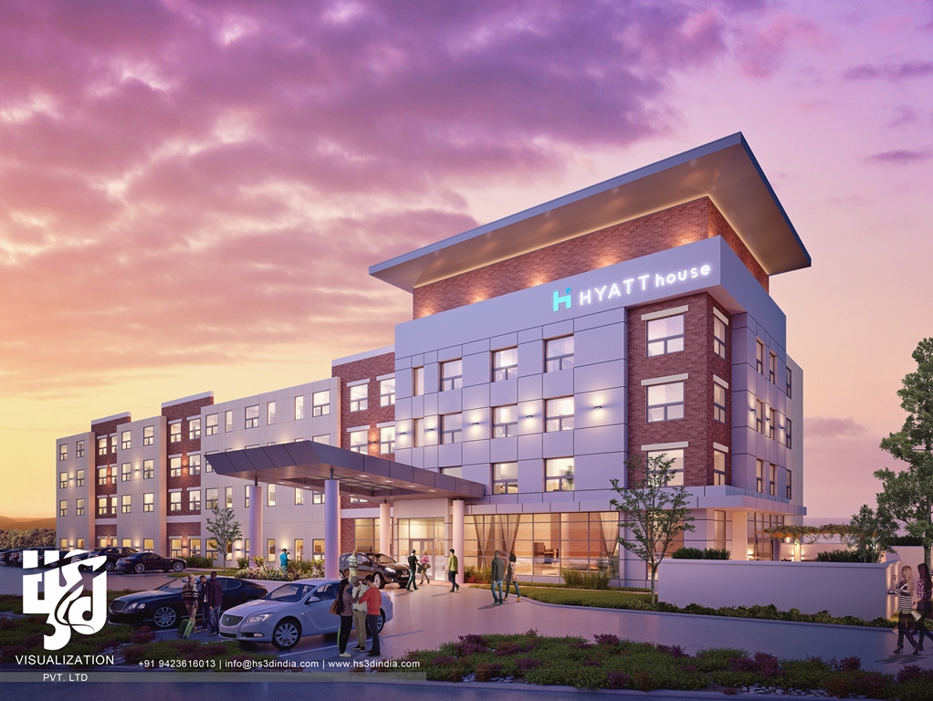 COMMERCIAL EXTERIOR NIGHT RENDERING BY HS 3D INDIA by HS3D ...