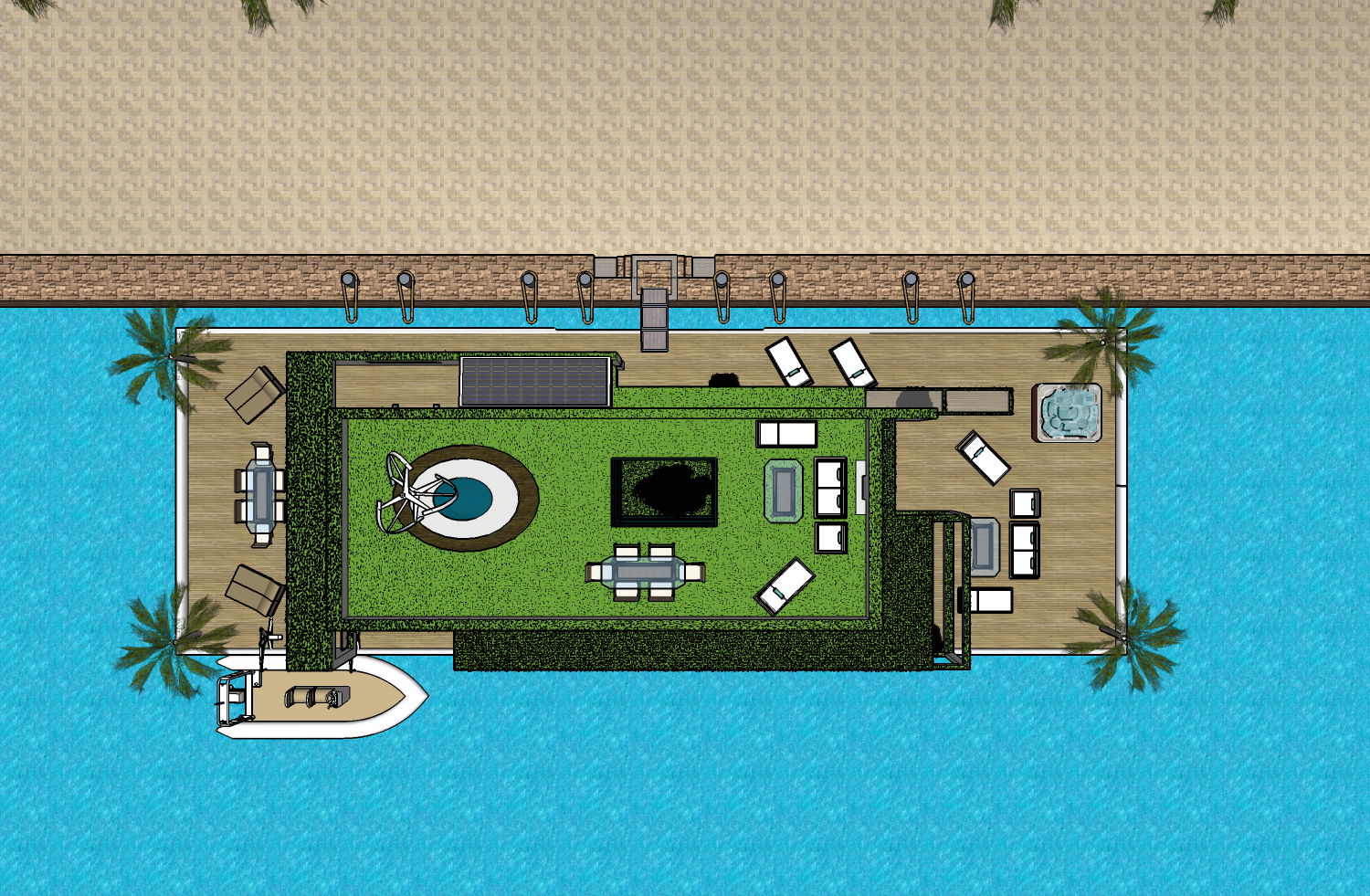 Houseboat Rentals Lake Powell Canal de Barge in Miami Ocean Docks 🏄 ...