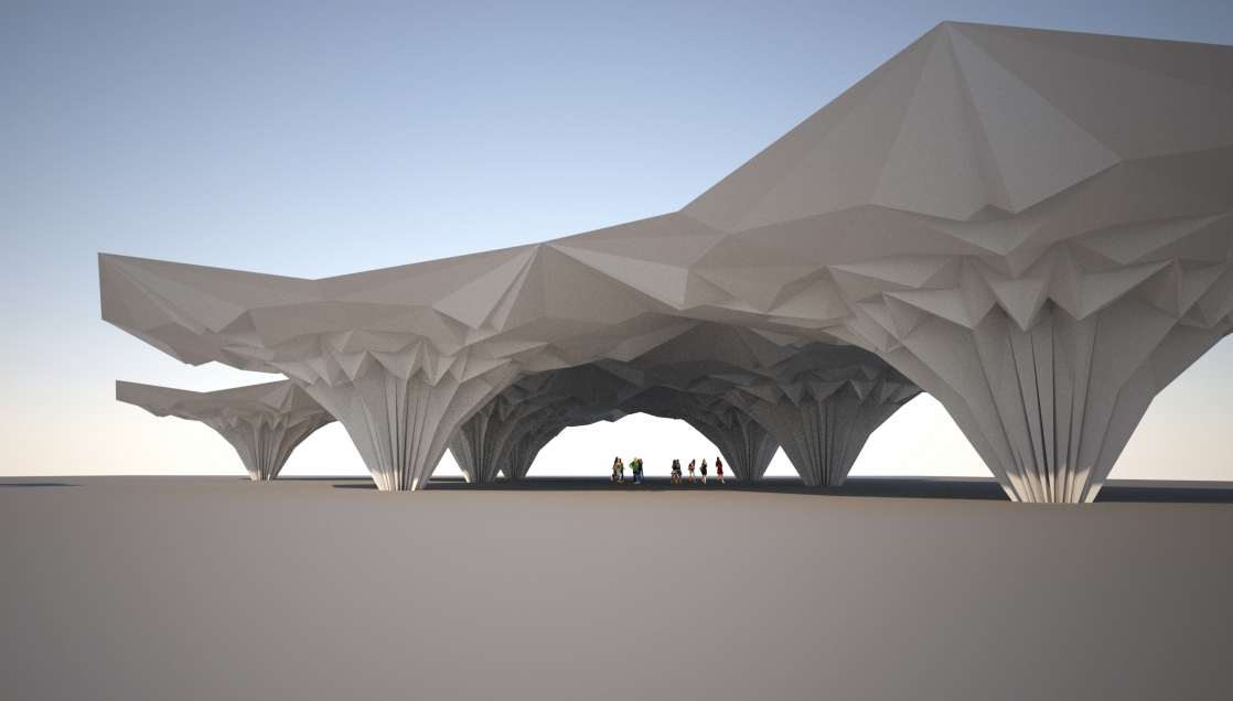 Origami pavilion by Tal Friedman Architecture - Architizer