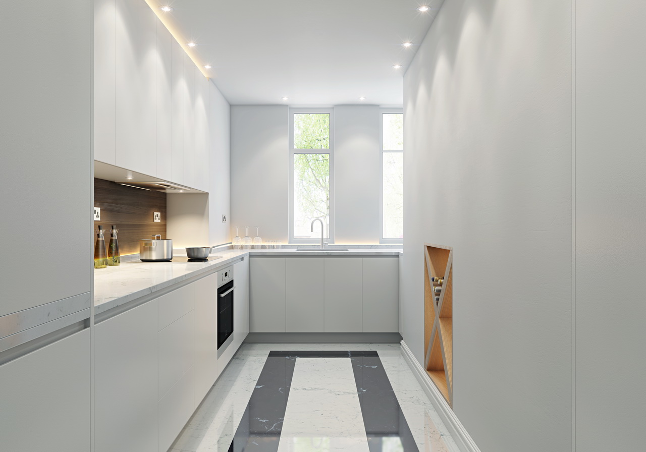 Kitchen small: 3d render by Archicgi - Architizer