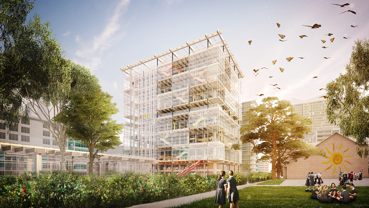 Parramatta’s first high-rise school by Grimshaw Architects - Architizer