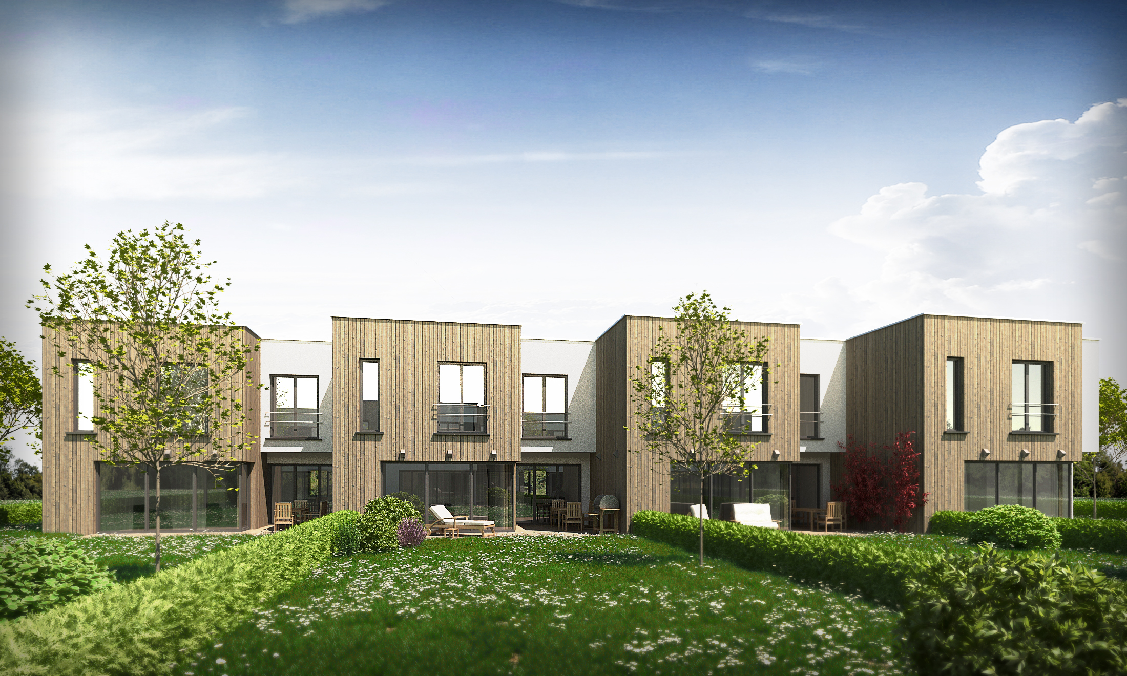estate of terraced houses by RESE-arch Creative Solutions - Architizer