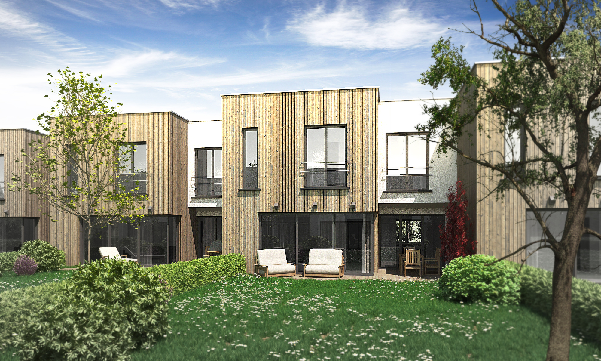 estate of terraced houses by RESE-arch Creative Solutions - Architizer