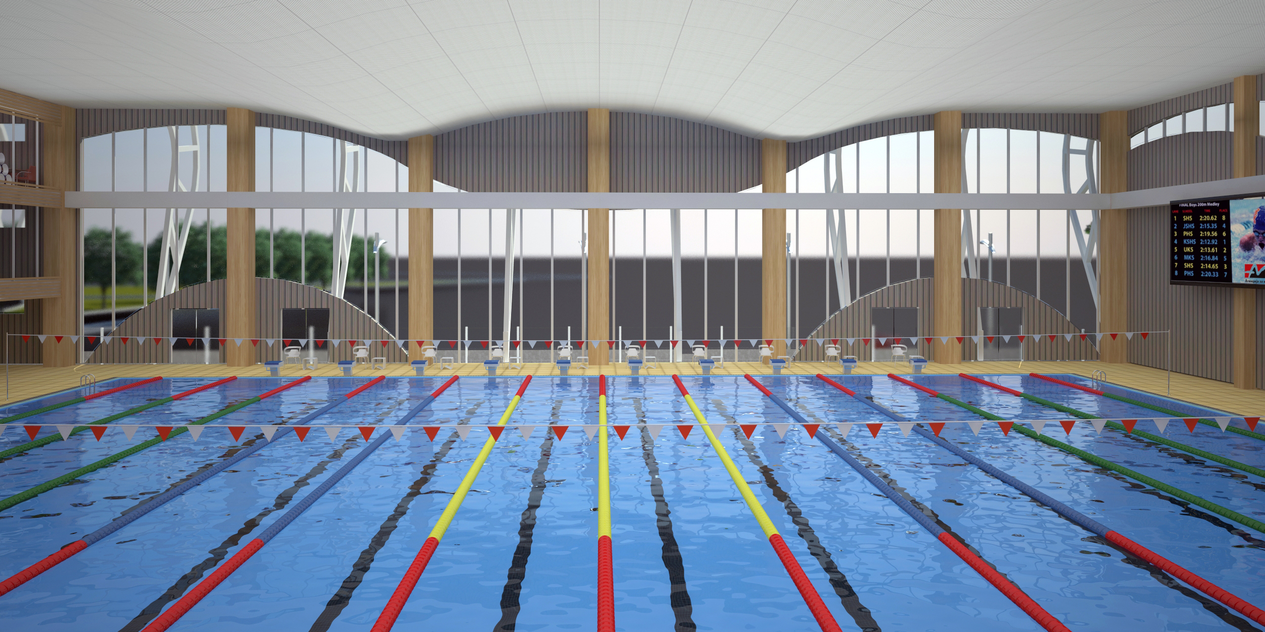 Swimming pool interior design by Baulab Studio - Architizer