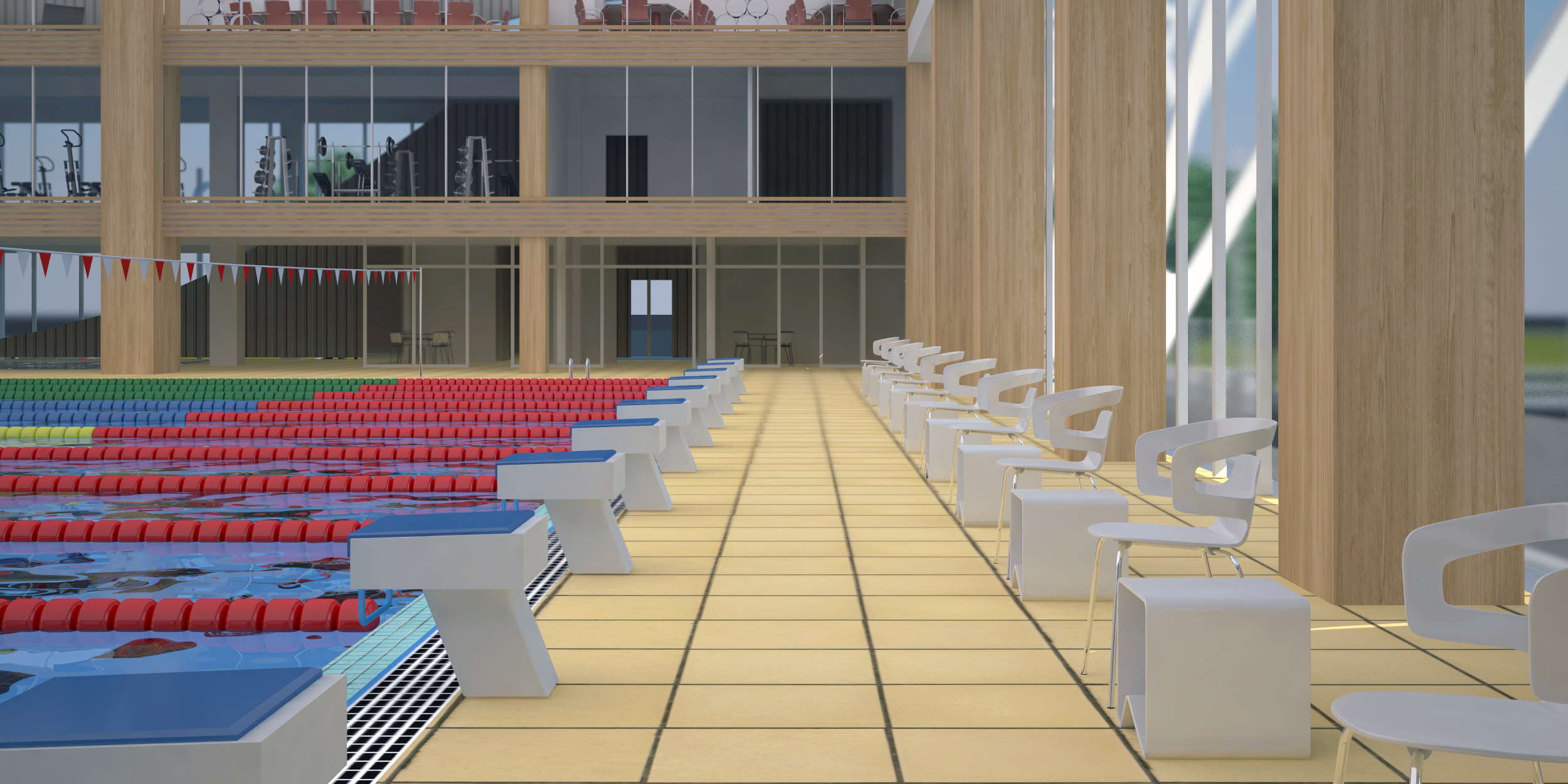 Swimming pool interior design by Baulab Studio - Architizer