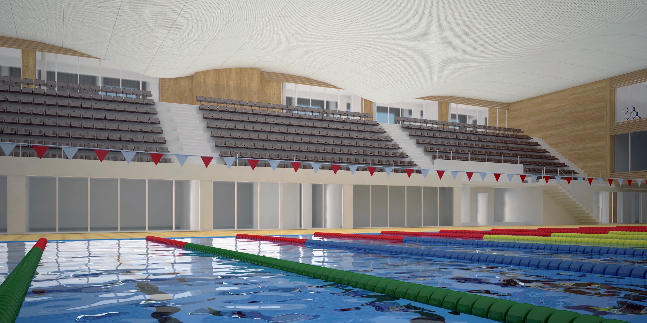Swimming pool interior design by Baulab Studio - Architizer