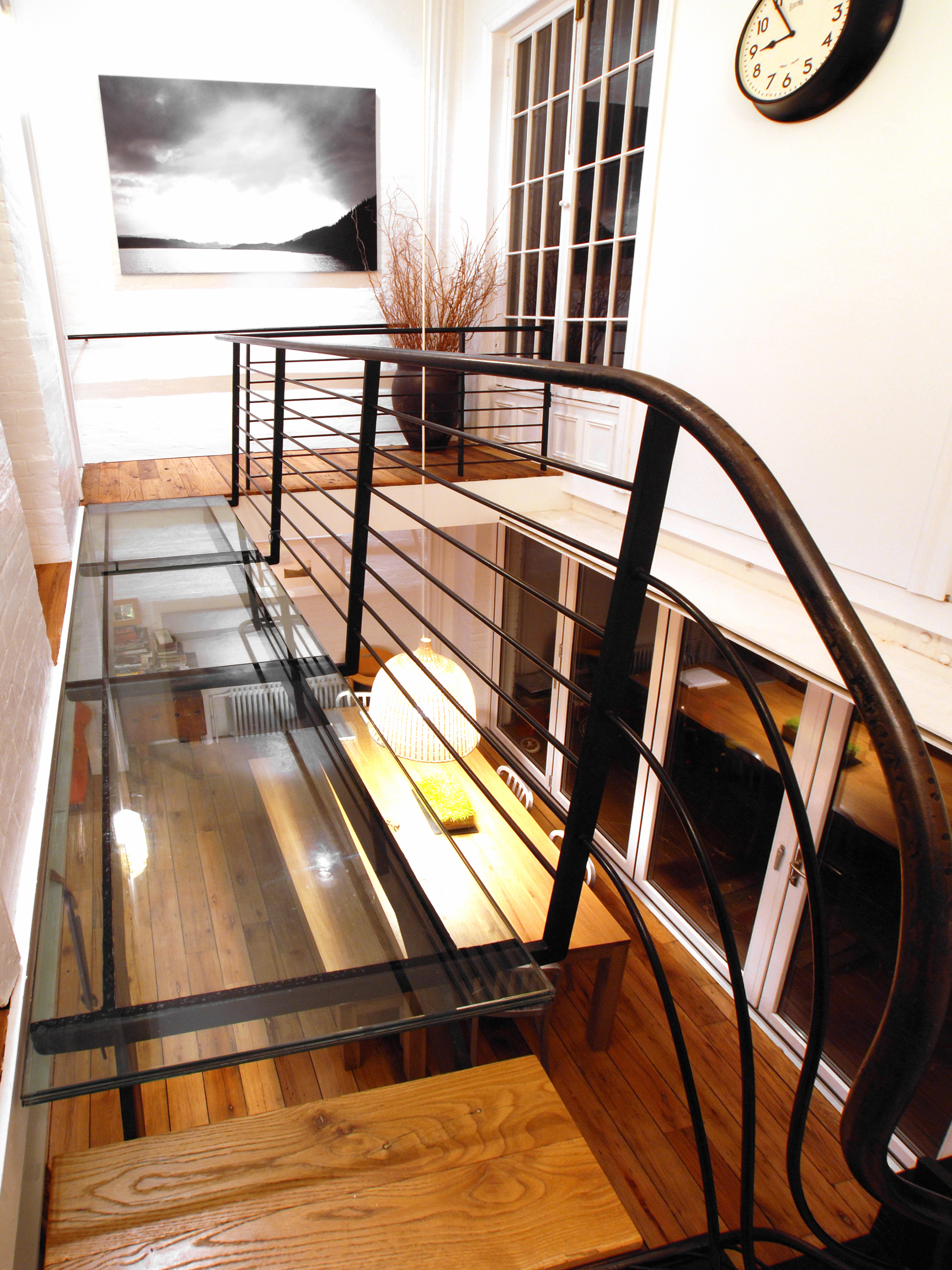 Glass catwalk and staircase by Serett Metalworks Corp - Architizer