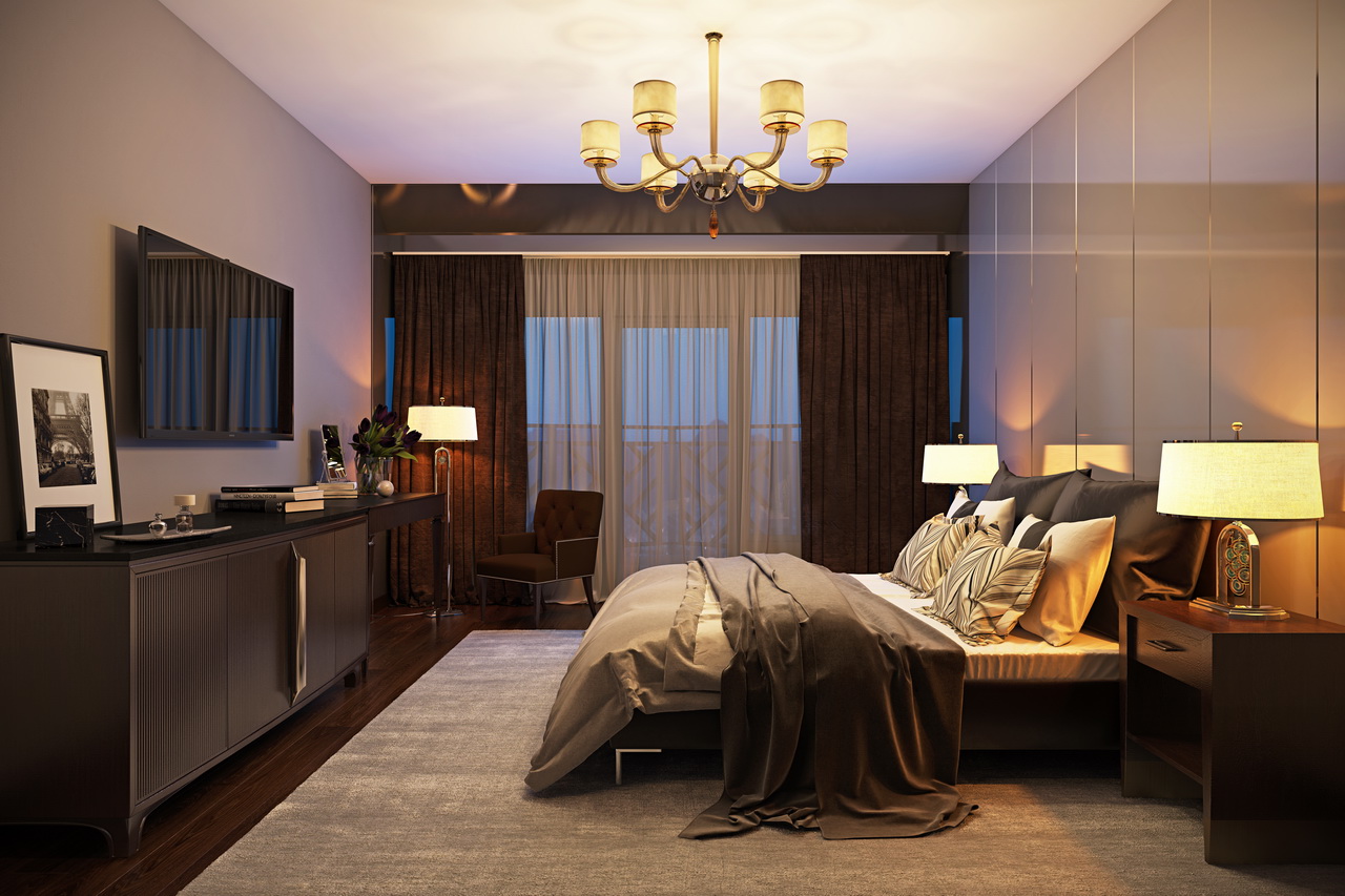 Master bedroom: 3D architectural rendering by Archicgi - Architizer