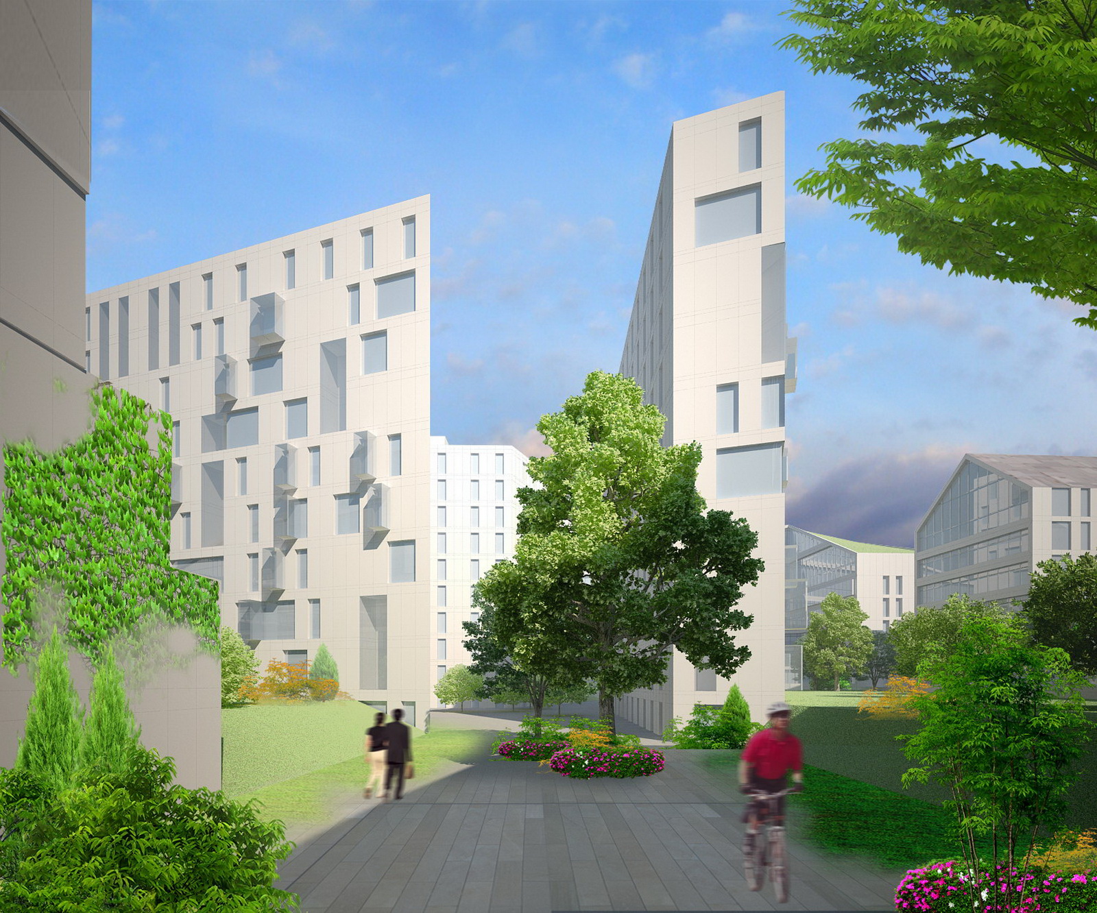 Symbiosis. The complex residential and public buildings by 2xIF ...