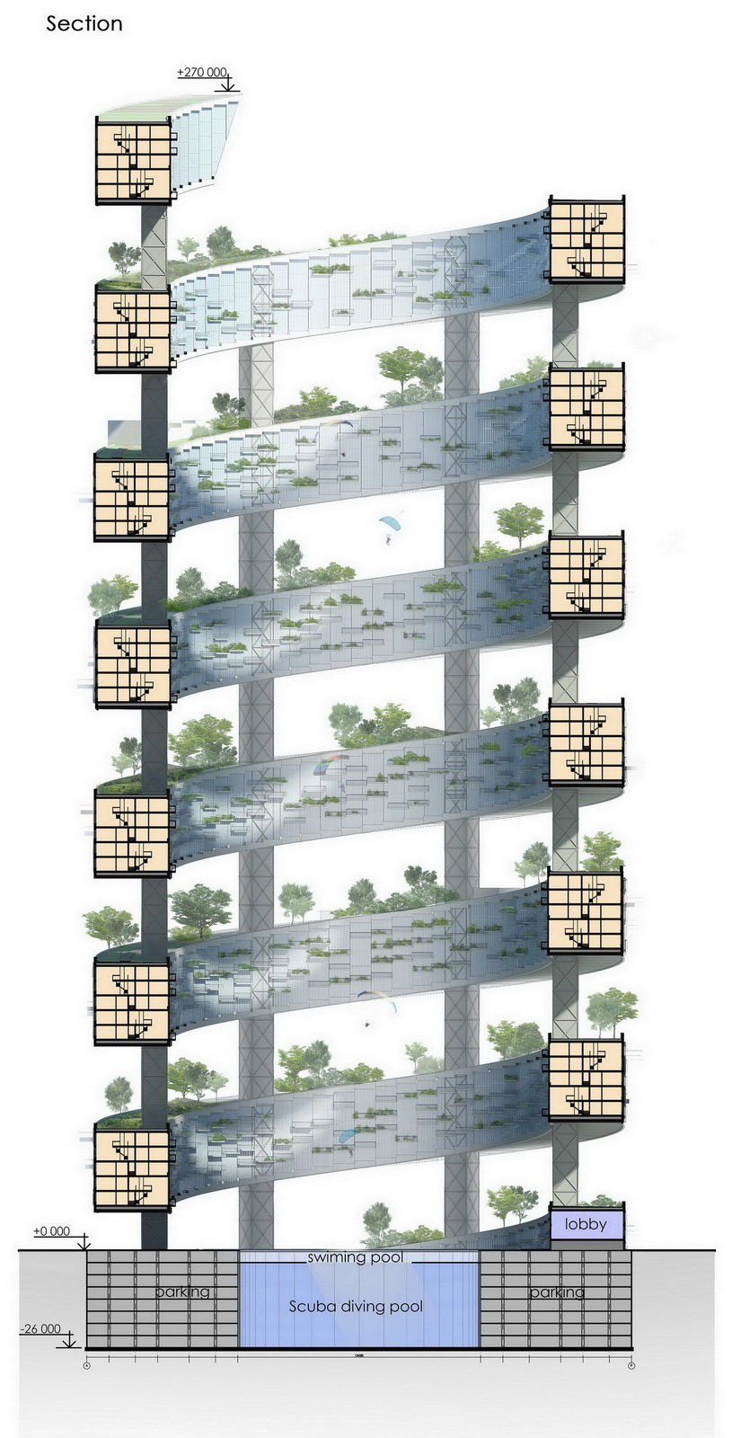 HELIX. VERTICAL RESIDENTIAL COMMUNITY by 2xIF-architects - Architizer