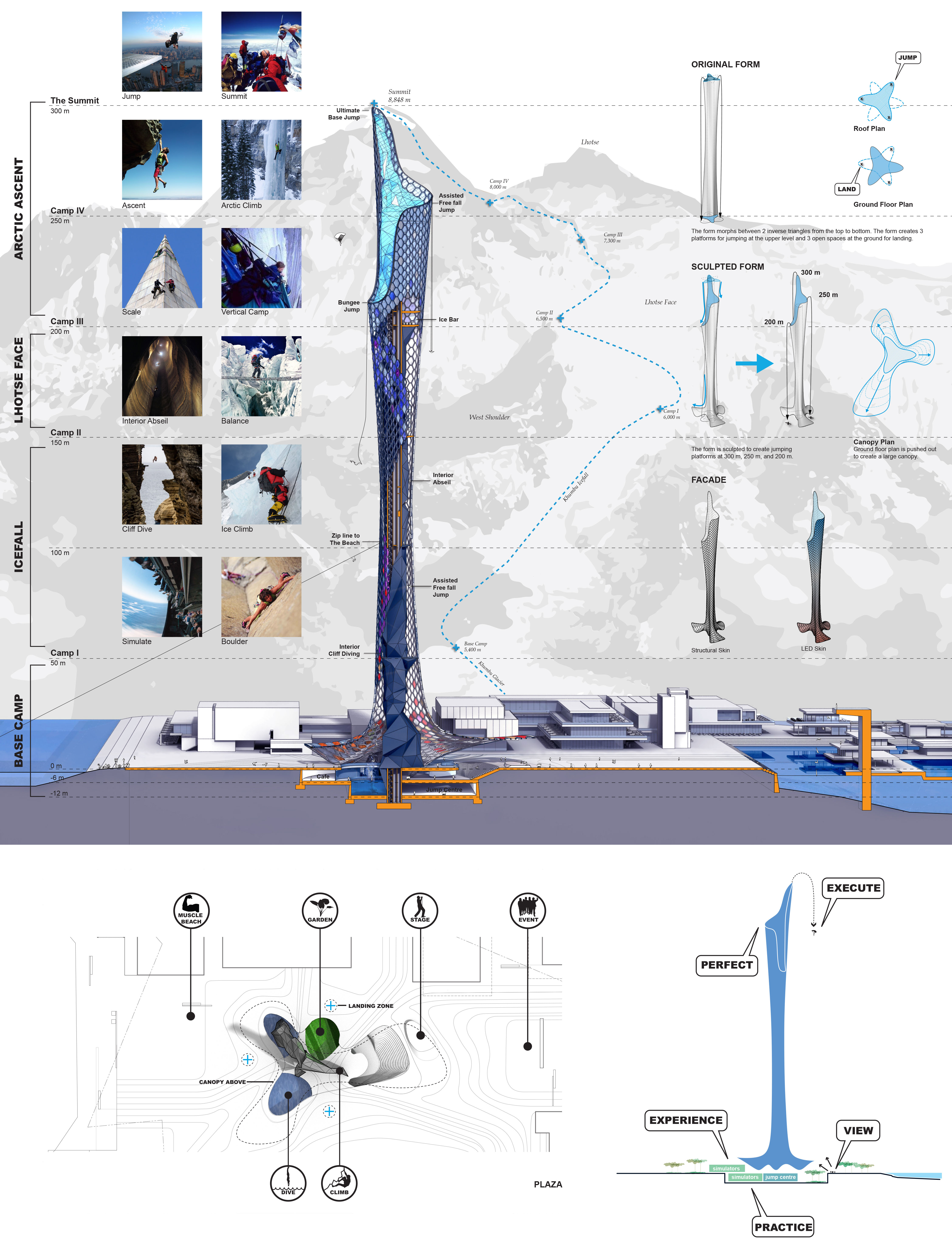 Idea 1528631: 10 DESIGN | Waterfront Base Jump Tower by 10 DESIGN ...