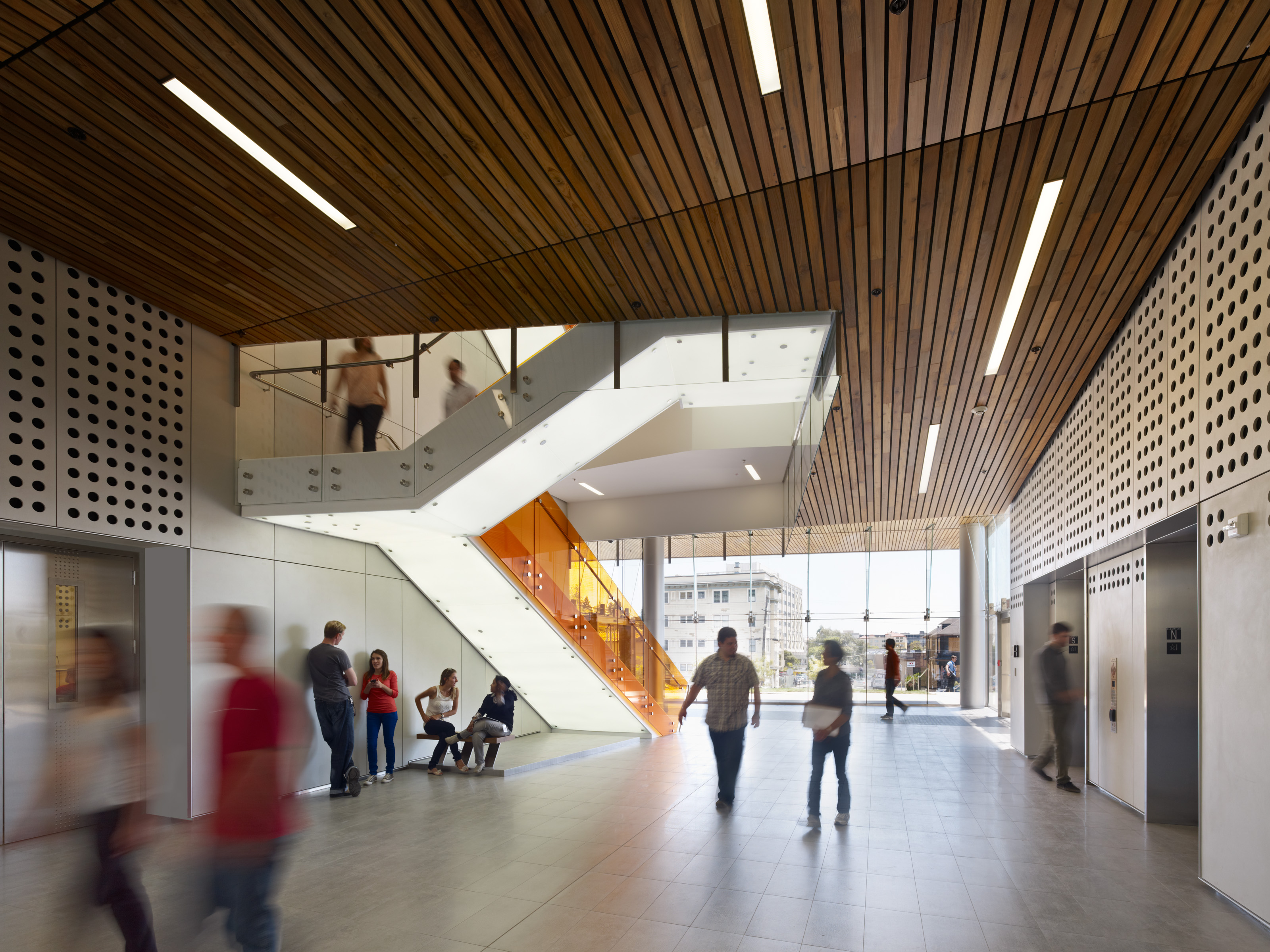 2300 Continuous Linear Wood Ceiling from 9Wood - Architizer
