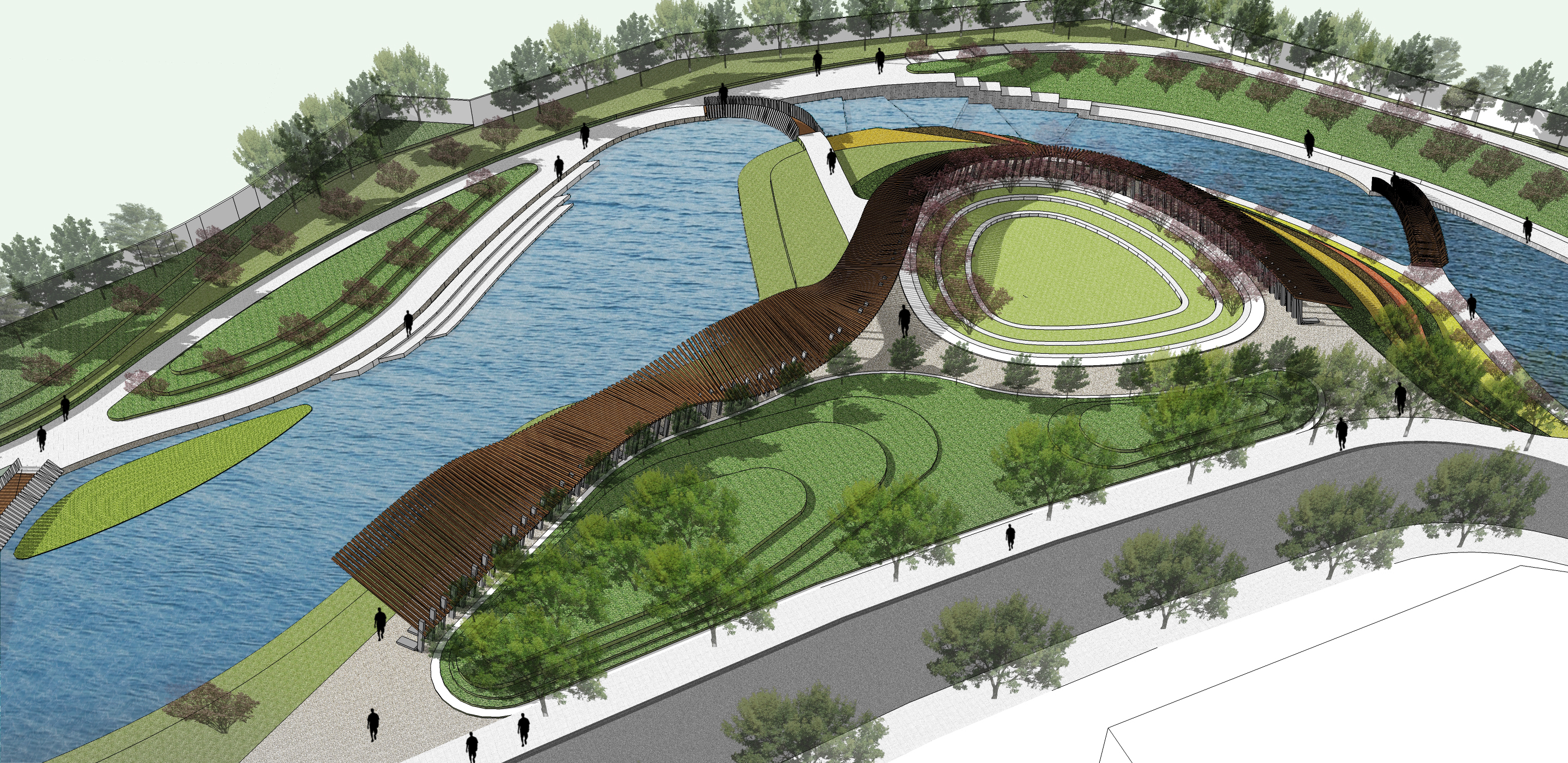 Pingshan Riverfront Landscape by Public Landscape + Architecture Group ...