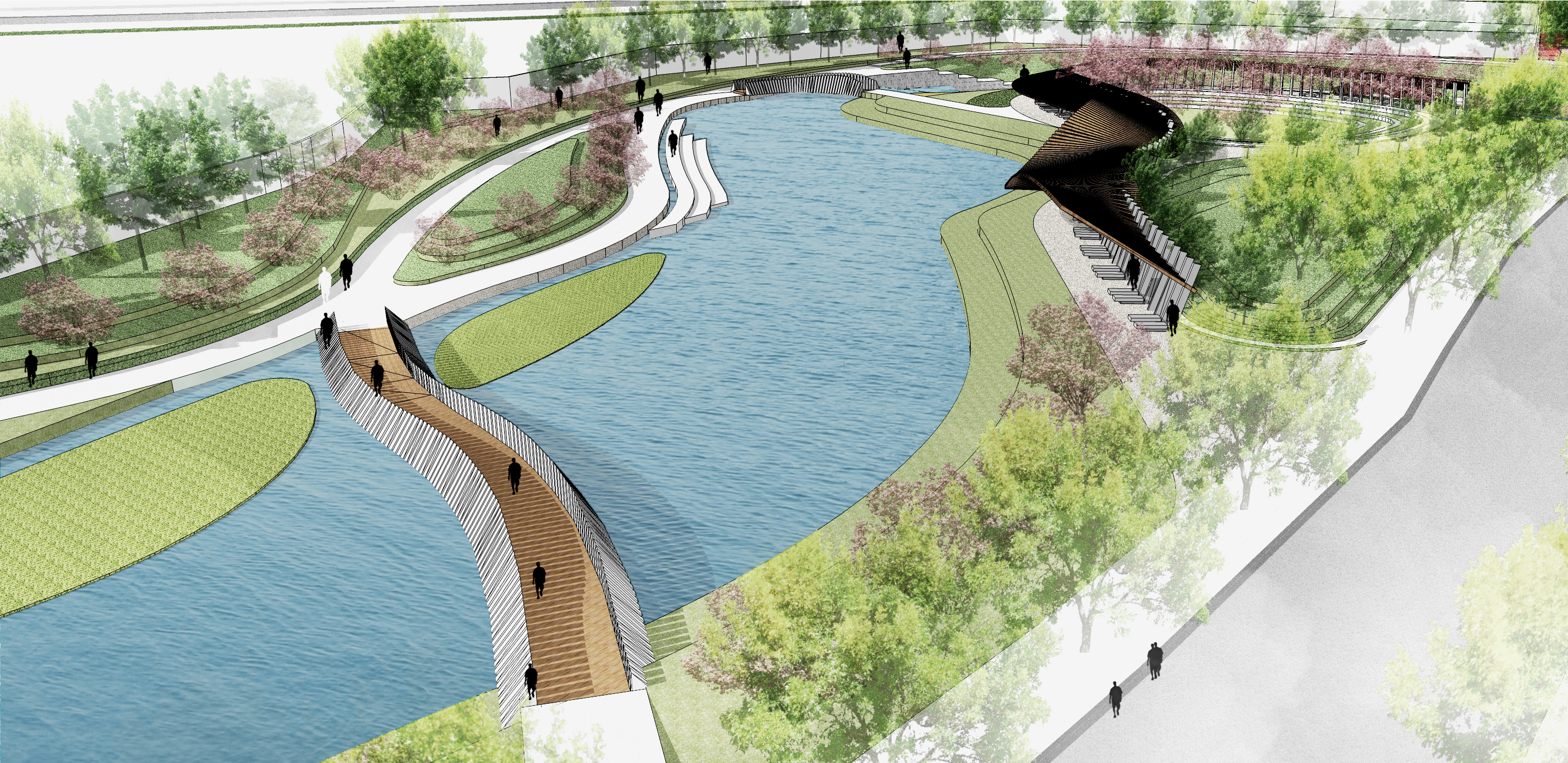 Pingshan Riverfront Landscape by Public Landscape + Architecture Group ...