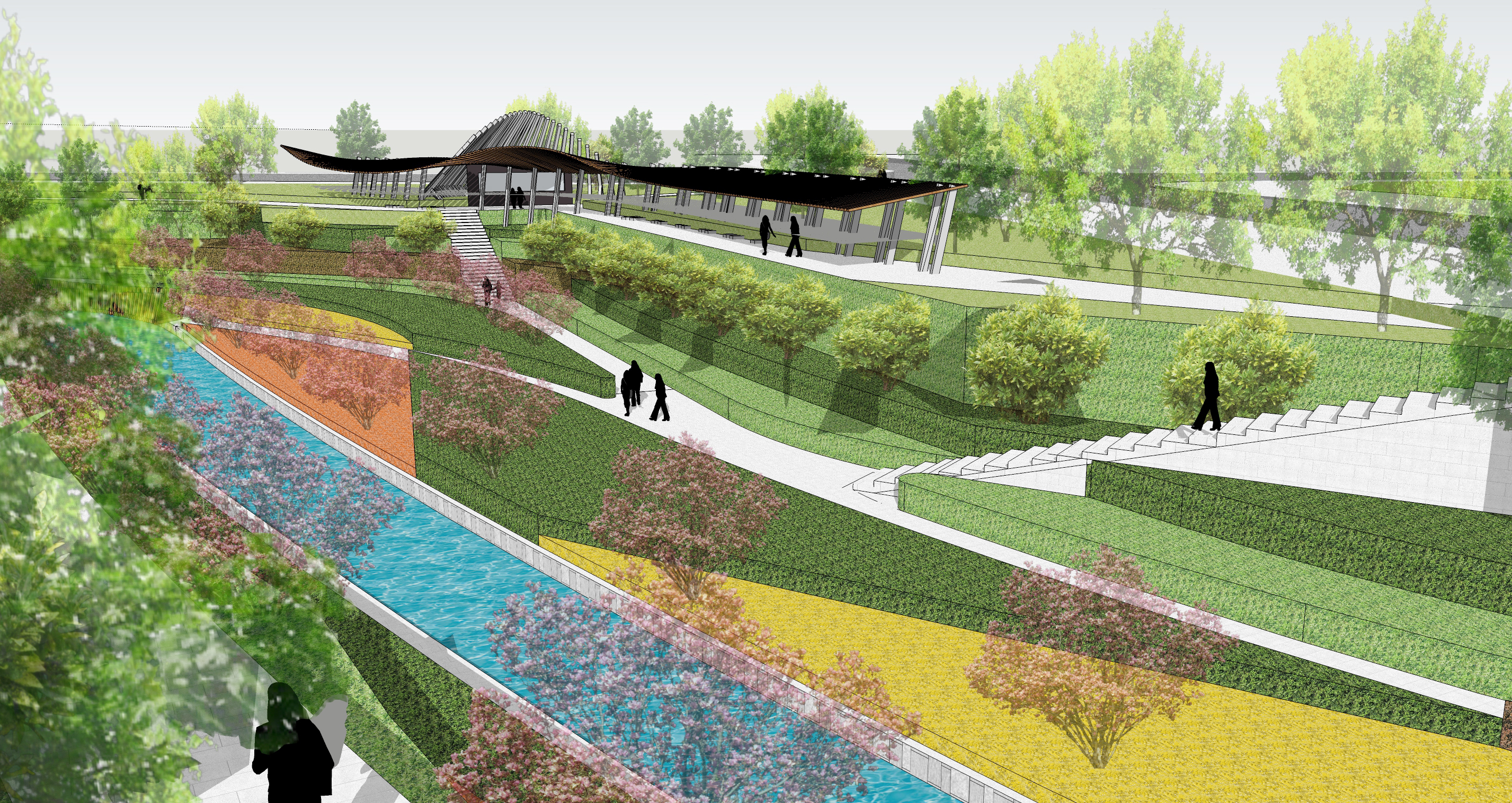 Pingshan Riverfront Landscape by Public Landscape + Architecture Group ...