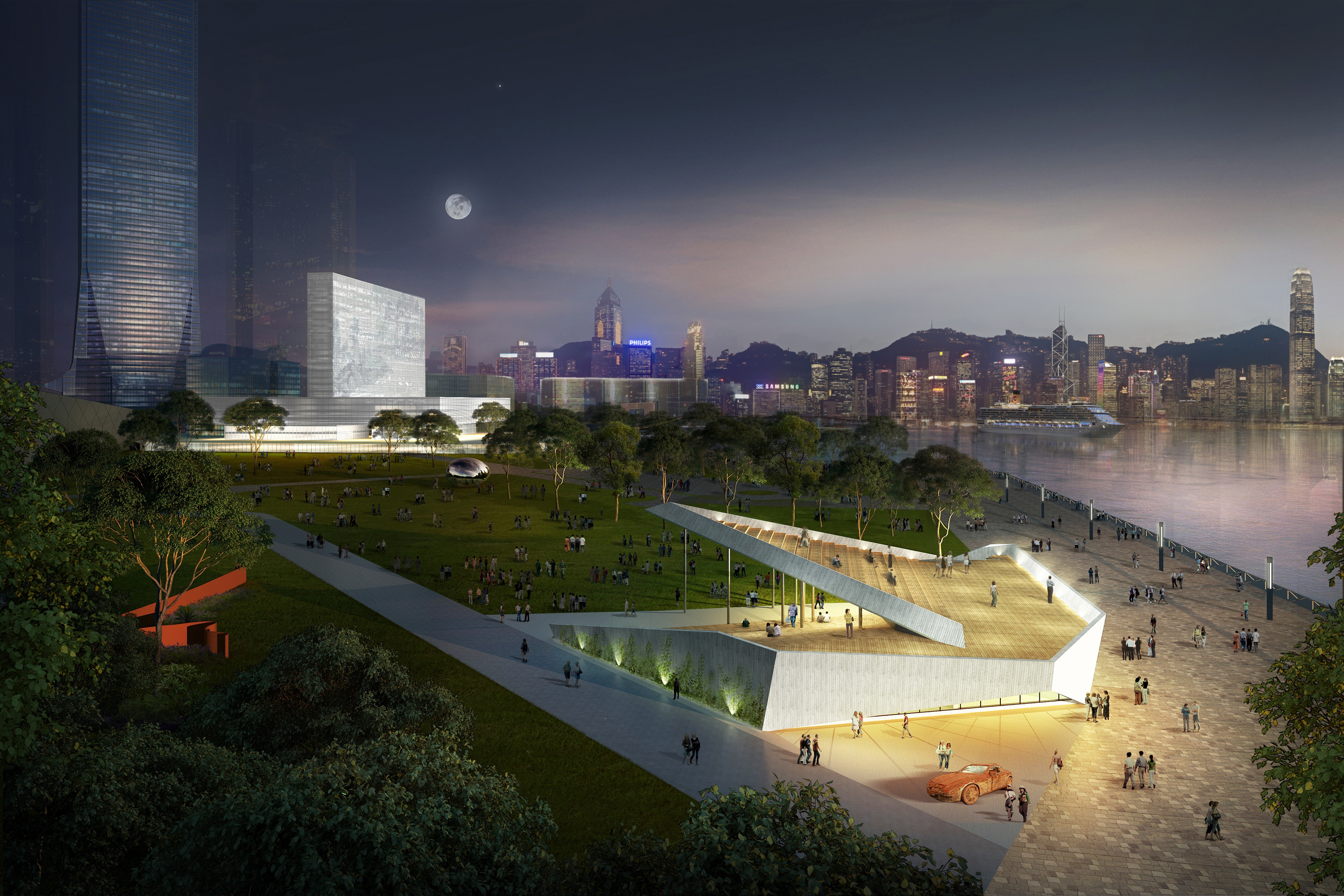 West Kowloon Cultural District M+ Arts Pavilion by Public Landscape ...