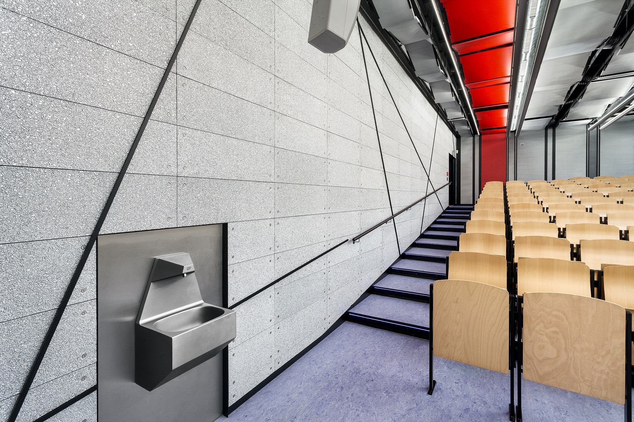 Czech technical university lecture rooms with glass acoustic panels by ...