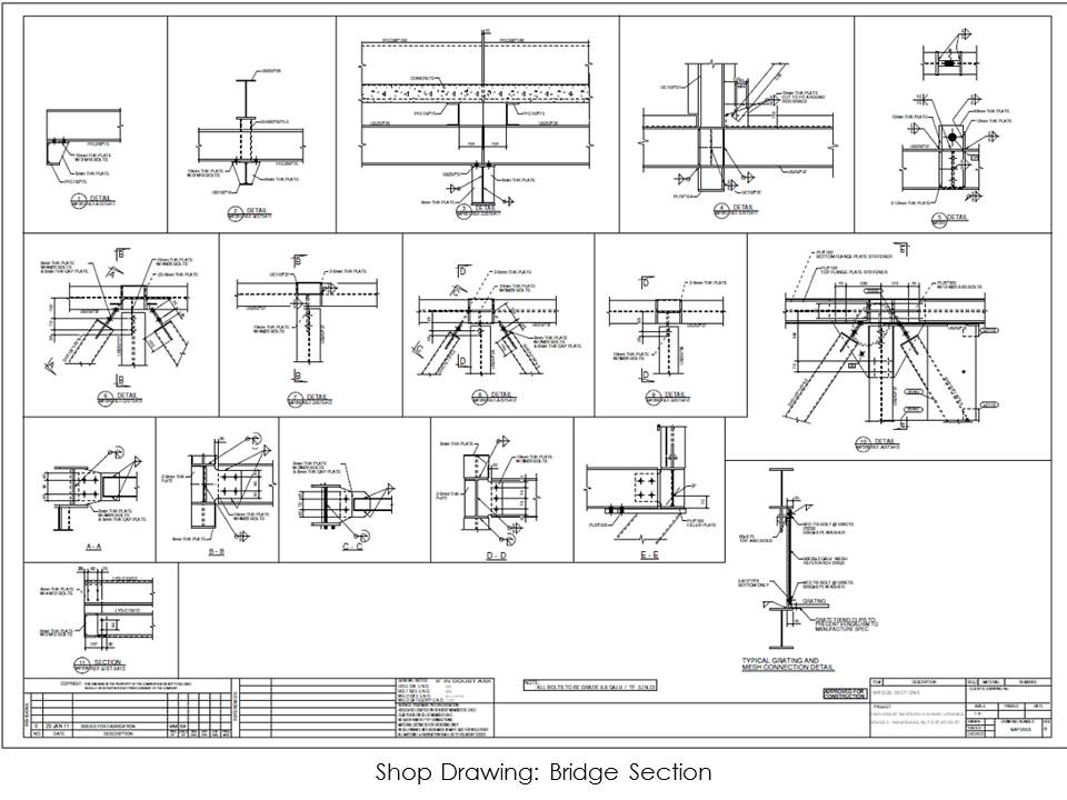 Steel Detailing and Shop Drwaings For Pedestrian Bridge using Tekla by ...