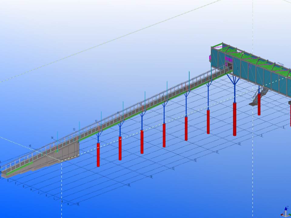 Steel Detailing and Shop Drwaings For Pedestrian Bridge using Tekla by ...