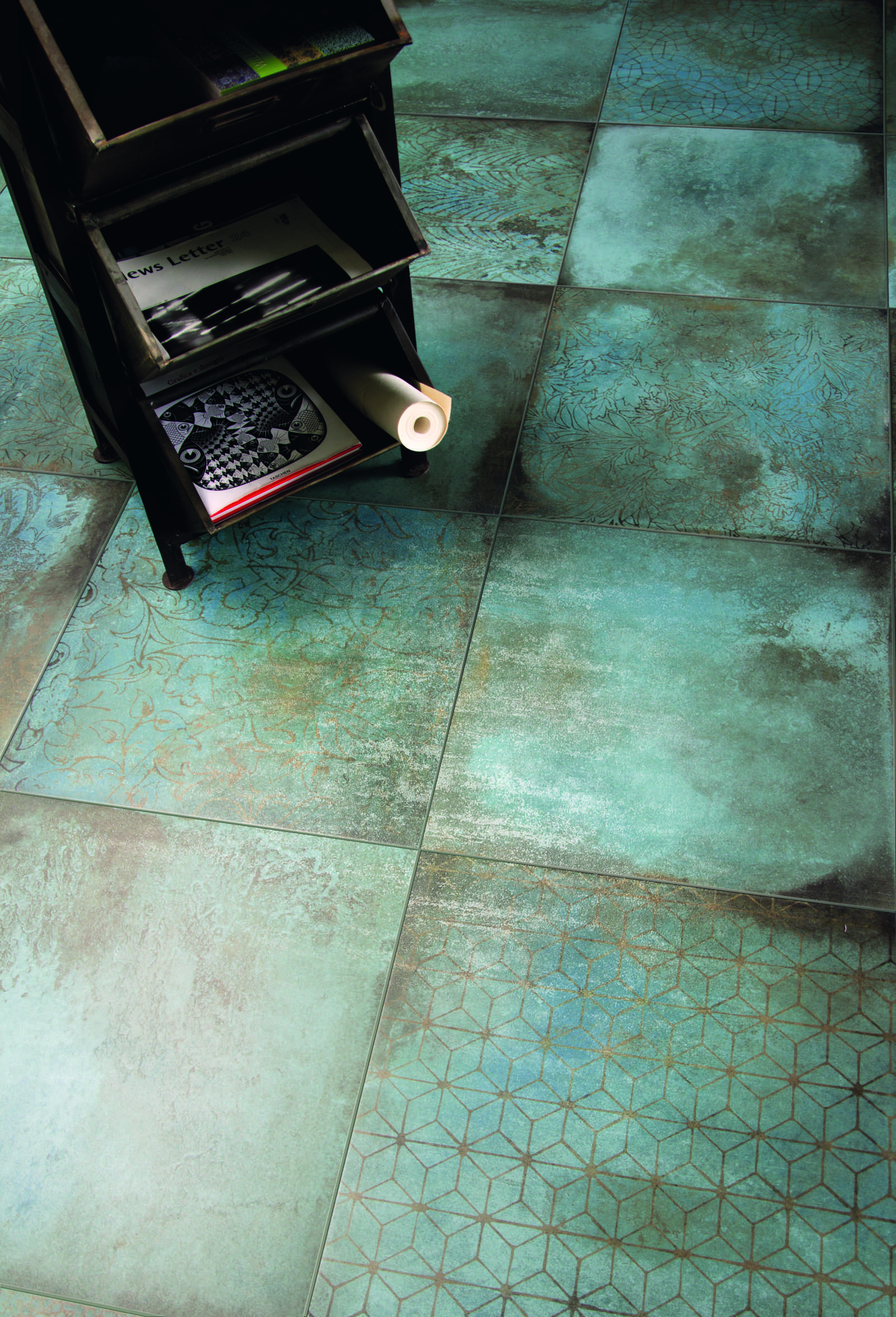 TRACE - Metal Effect Porcelain Tiles by Caesar Ceramic UK - Architizer