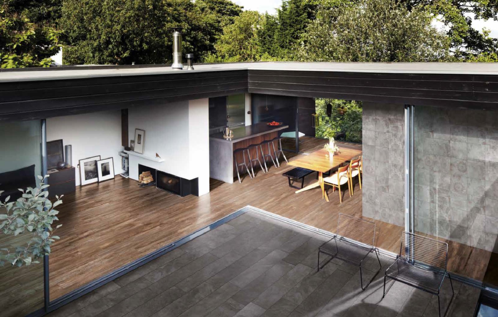 ELAPSE - Stone-effect porcelain tiles worn by the ravages of times by ...