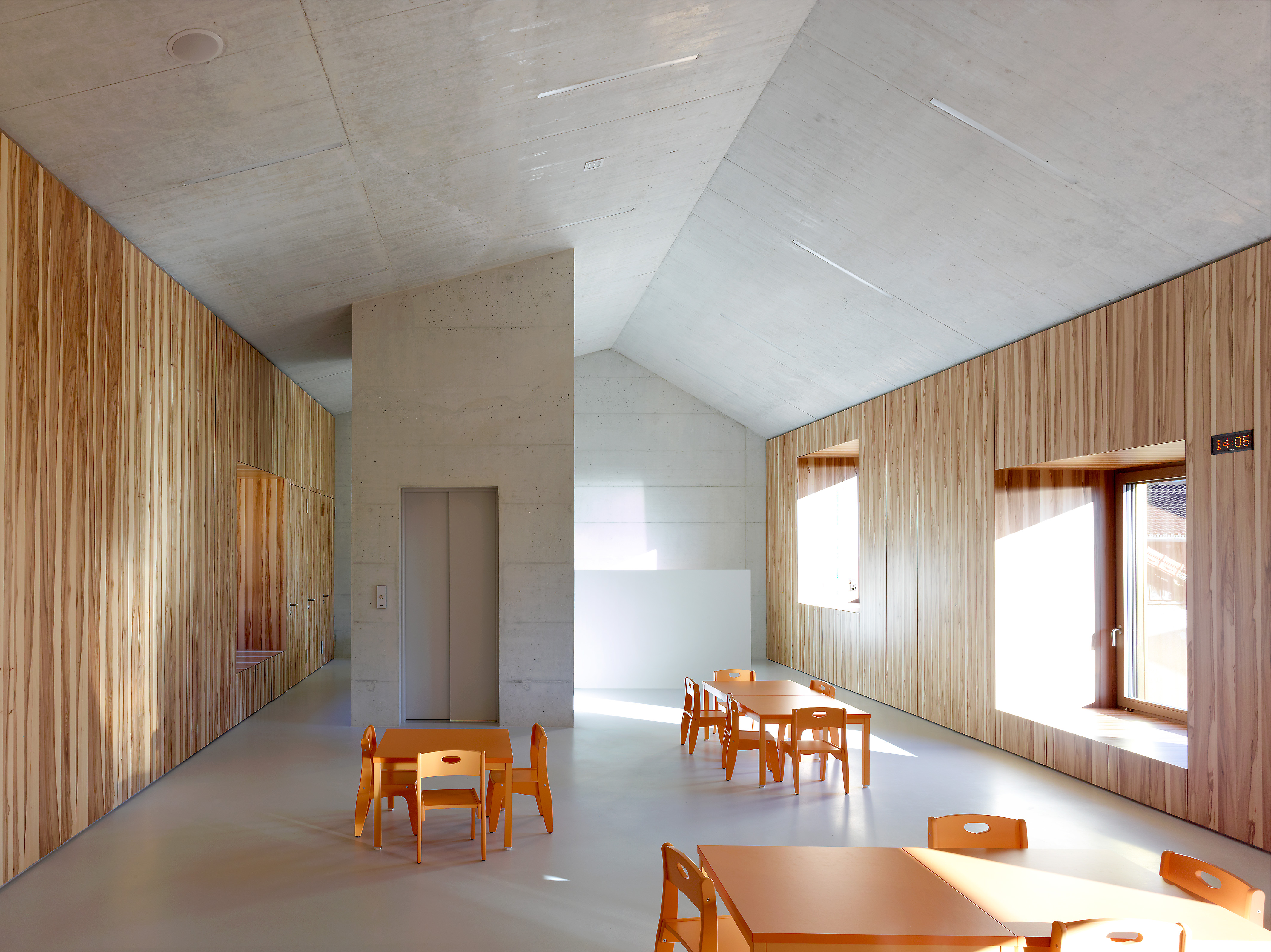 pre/post-school childcare unit, crèche, nursery by savioz fabrizzi ...