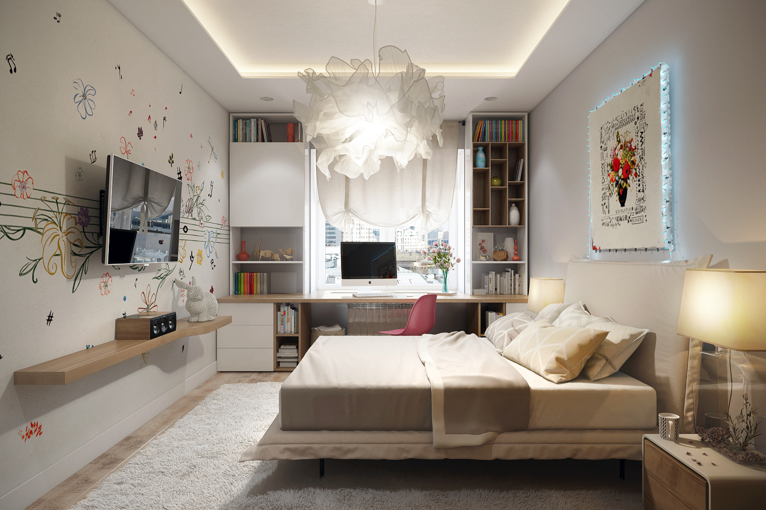 Kids Room: 3d Rendering by Archicgi - Architizer