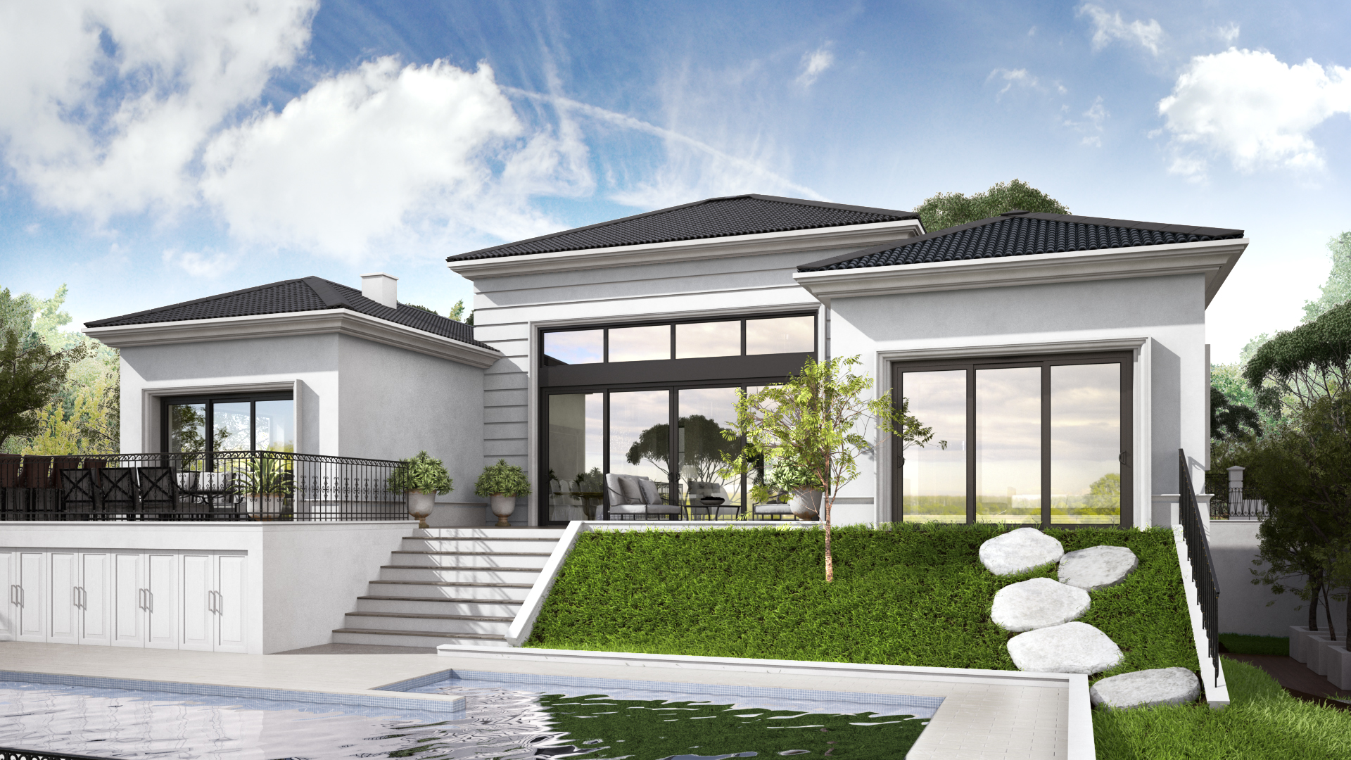 Exterior 3d visualization for Detroit project by Archicgi - Architizer