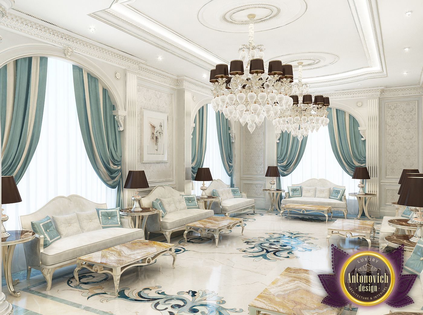 Design living room and dining room by Katrina Antonovich by LUXURY ...