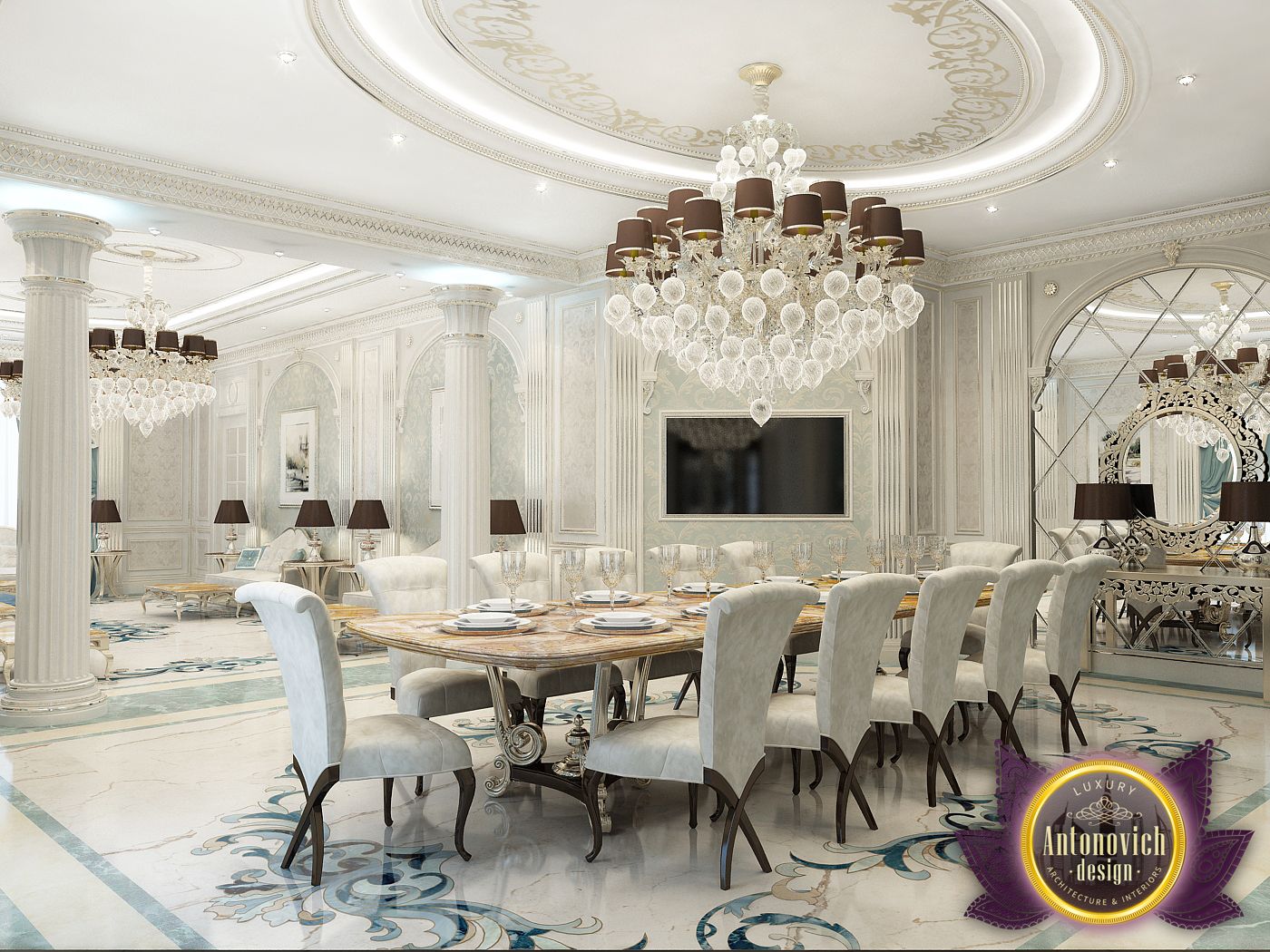 Design living room and dining room by Katrina Antonovich by LUXURY ...