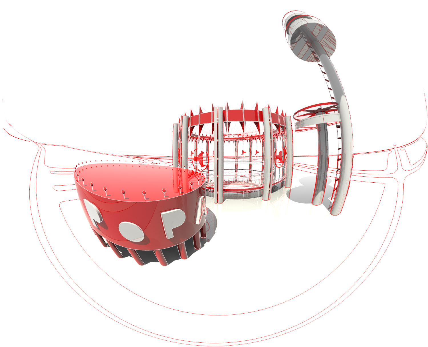 PoPA _ Pavilion of POP Art by Chicago Underground Practice - Architizer