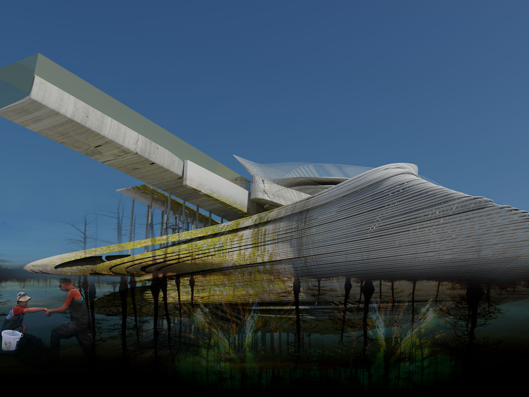 Hydrokinetic Geyser tidal pool resort by Margot Krasojevic Architecture ...