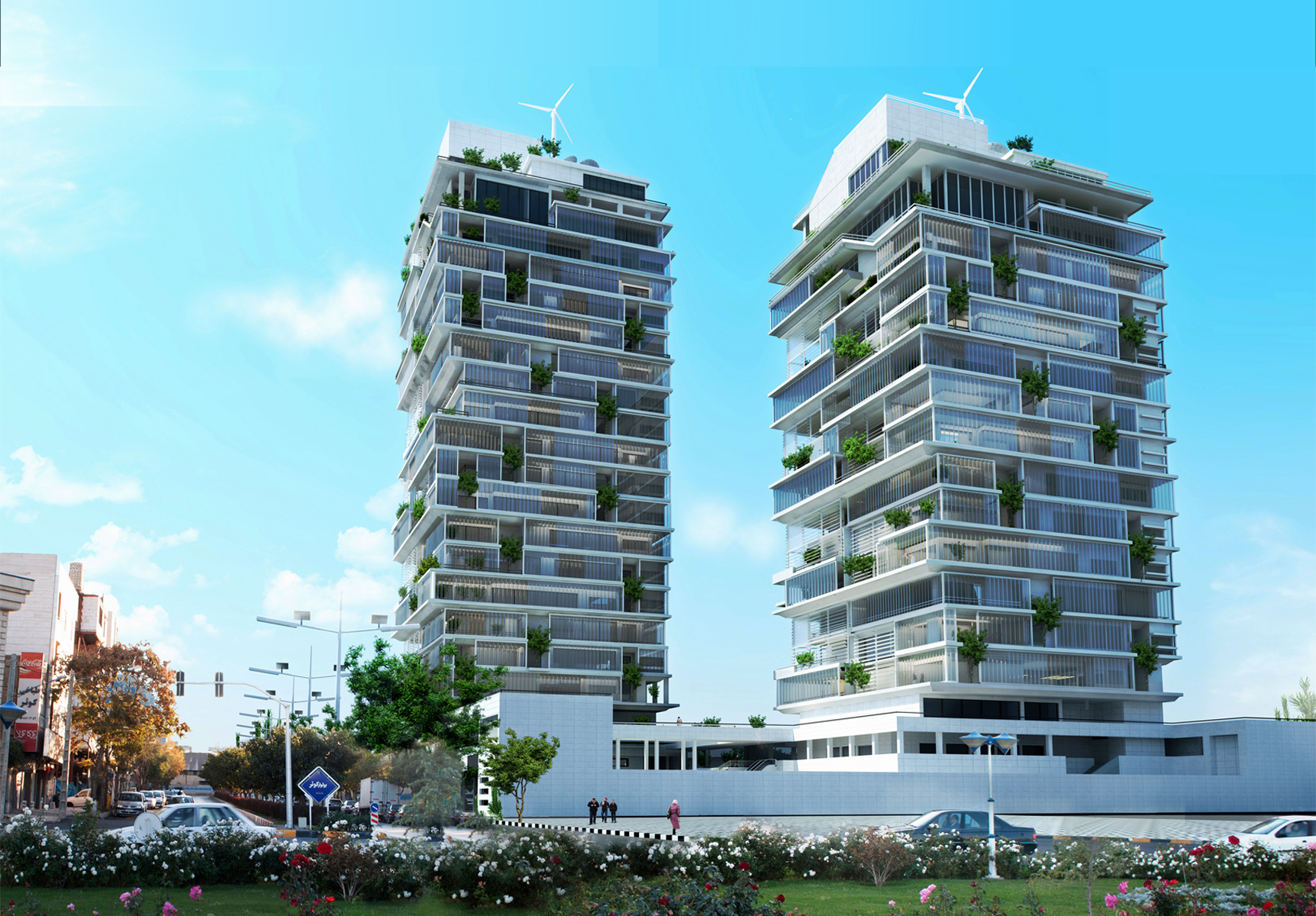 Idea 1581406: Kowsar Residential Green Towers by K`C Group in Mashhad ...