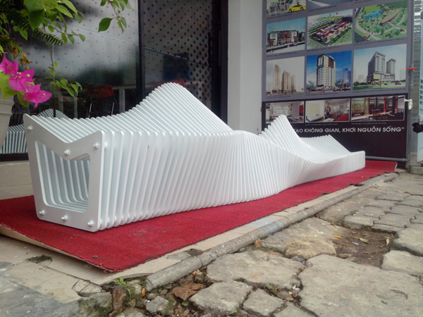 Parametric Bench design by Vo Huu Linh Architects - Architizer