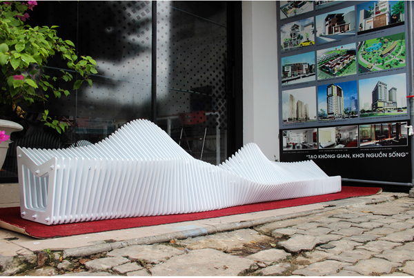 Parametric Bench design by Vo Huu Linh Architects - Architizer