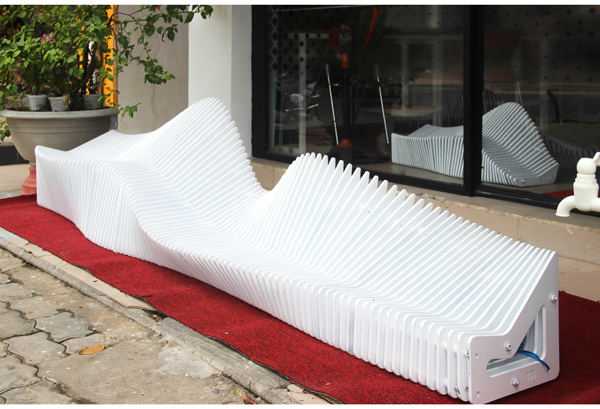 Parametric Bench design by Vo Huu Linh Architects - Architizer