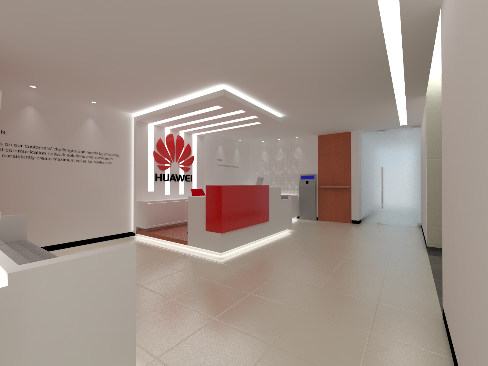 Huawei Lobby Renewal by ARQCOMA - Architizer