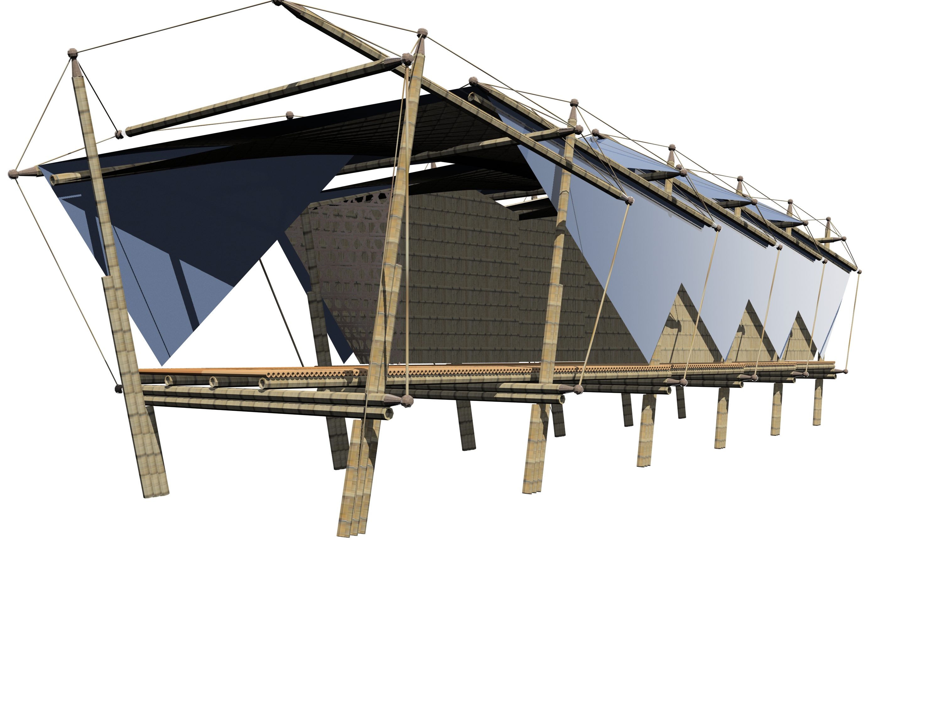 Bamboo + Tensegrity by Martin Basigalup - Architizer