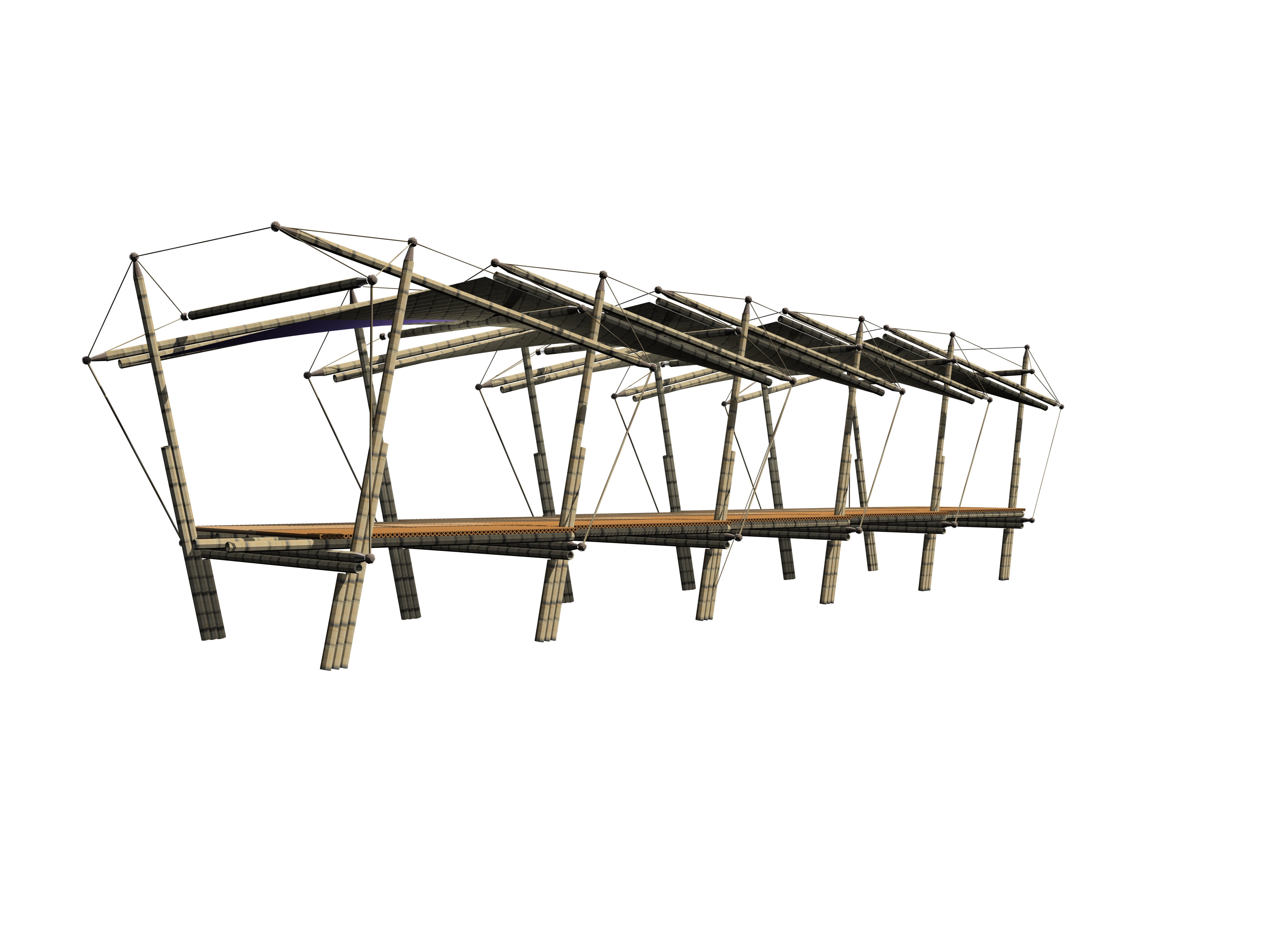 Bamboo + Tensegrity by Martin Basigalup - Architizer