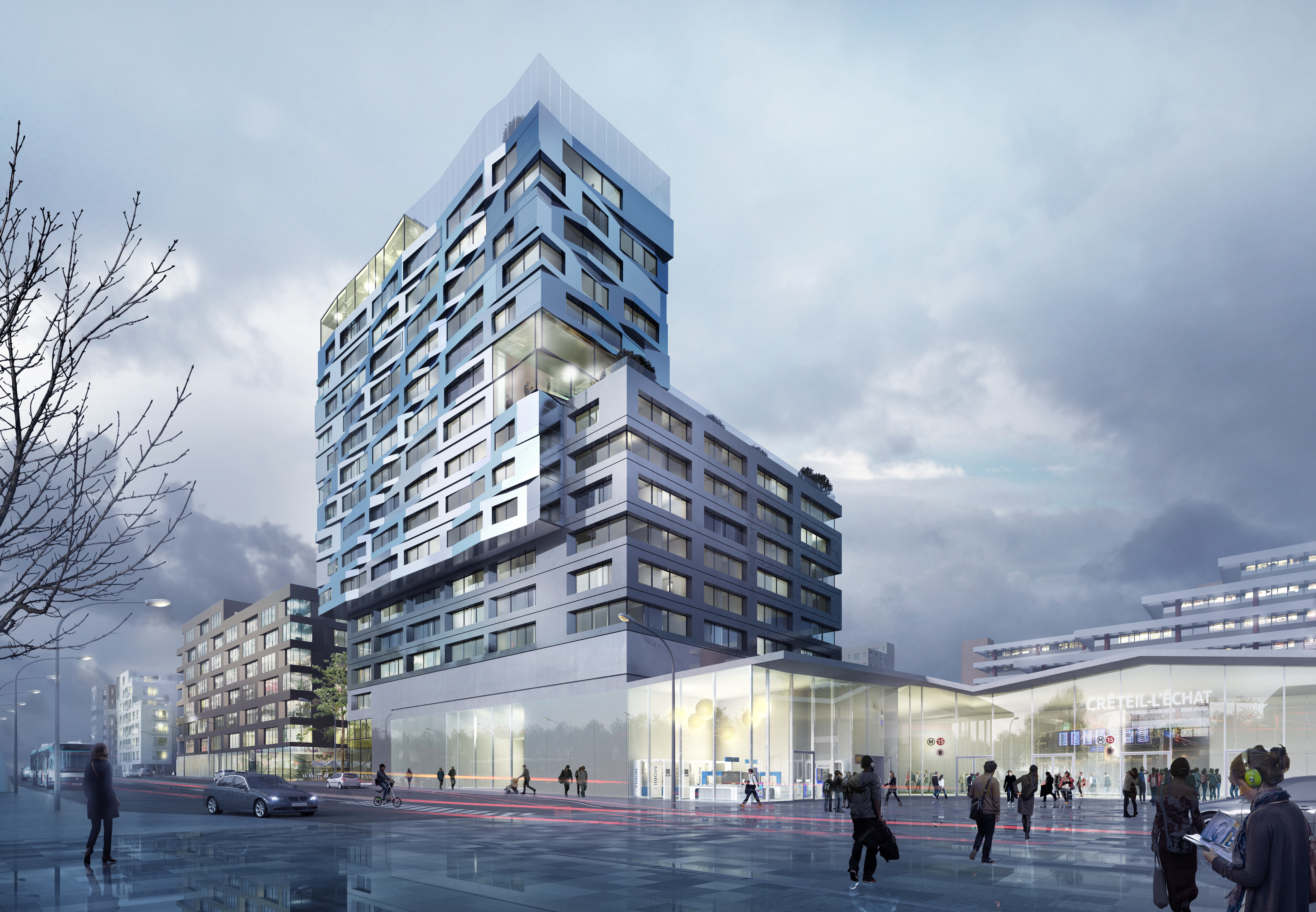 Connected project of Grand Paris Express, Creteil-l'Echat station by ...