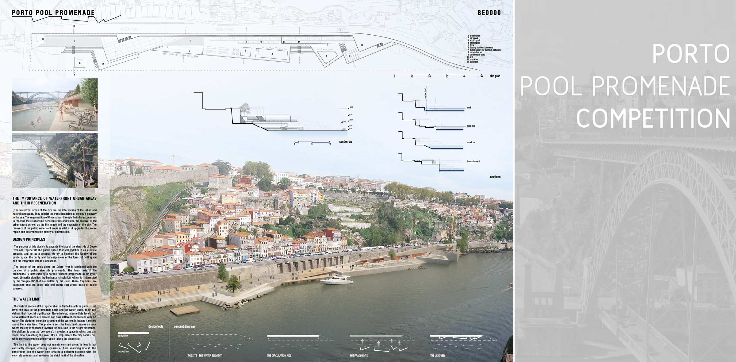 "Porto Pool Promenade Ideas Competition" Proposal 1 by ...