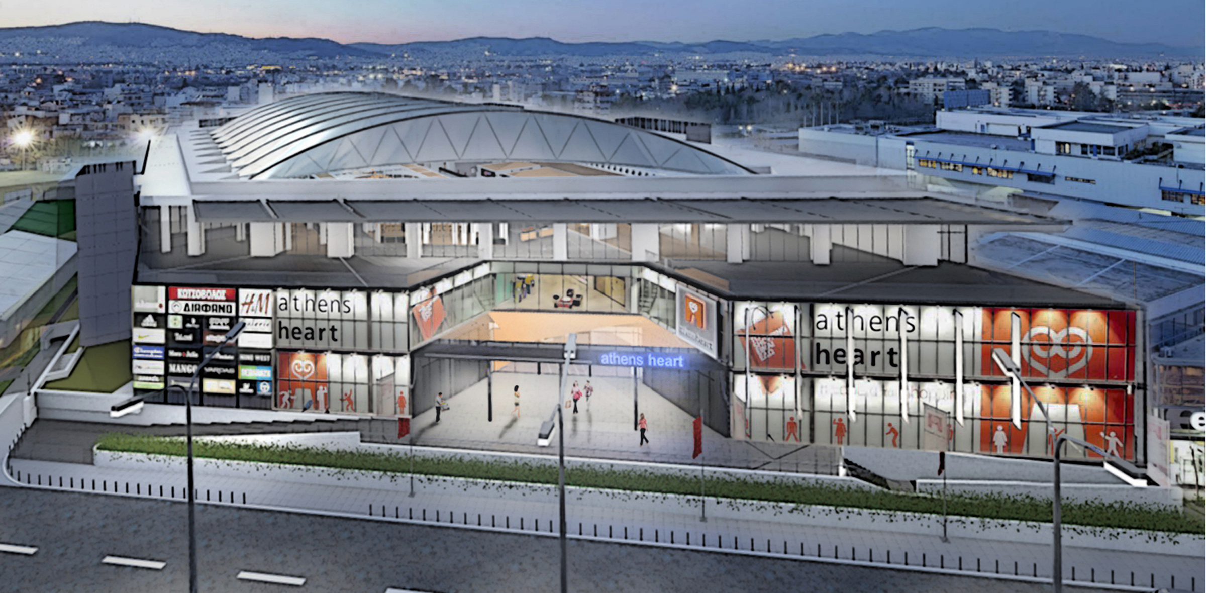 Rebranding Athens Heart Shopping Centre in Athens, Greece by ...