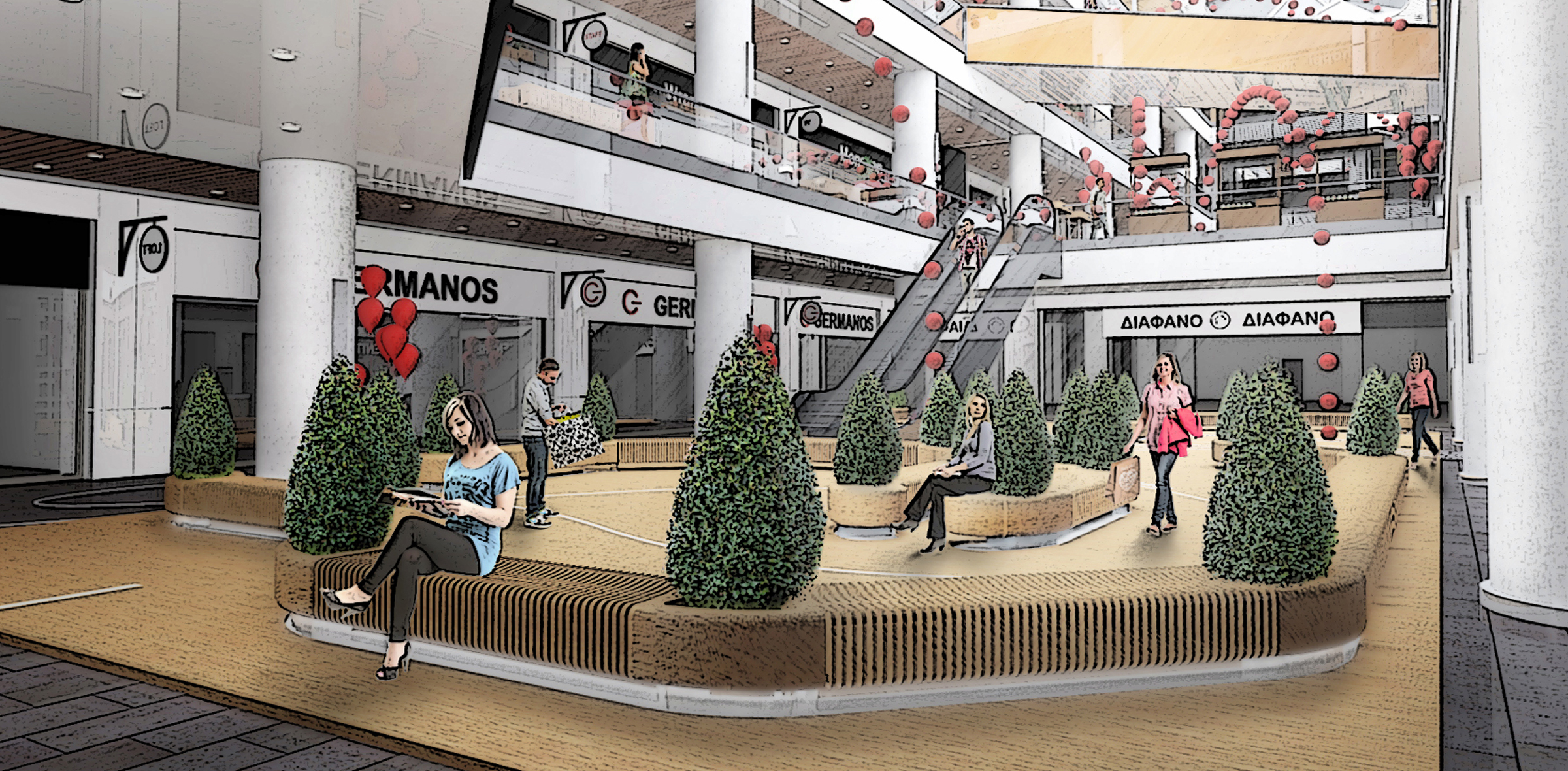 Rebranding Athens Heart Shopping Centre in Athens, Greece by ...