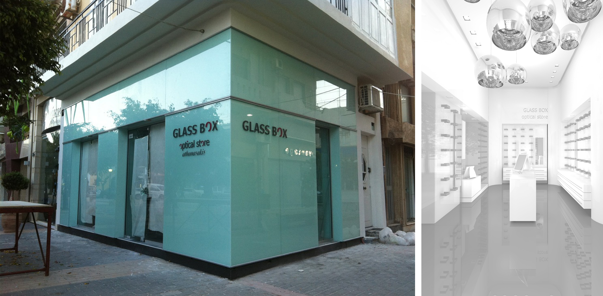 Glass Box Optical Store Ierapetra by OFFICETWENTYFIVEARCHITECTS ...