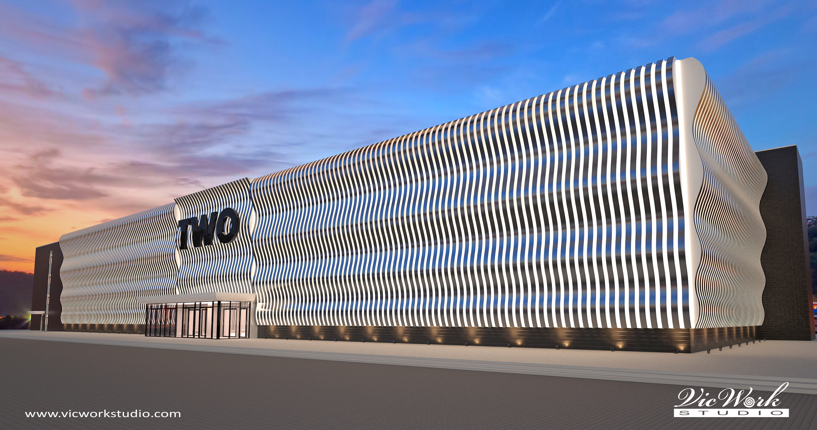 4 Concept Designs of the Shopping Mall facade by VICWORK STUDIO ...