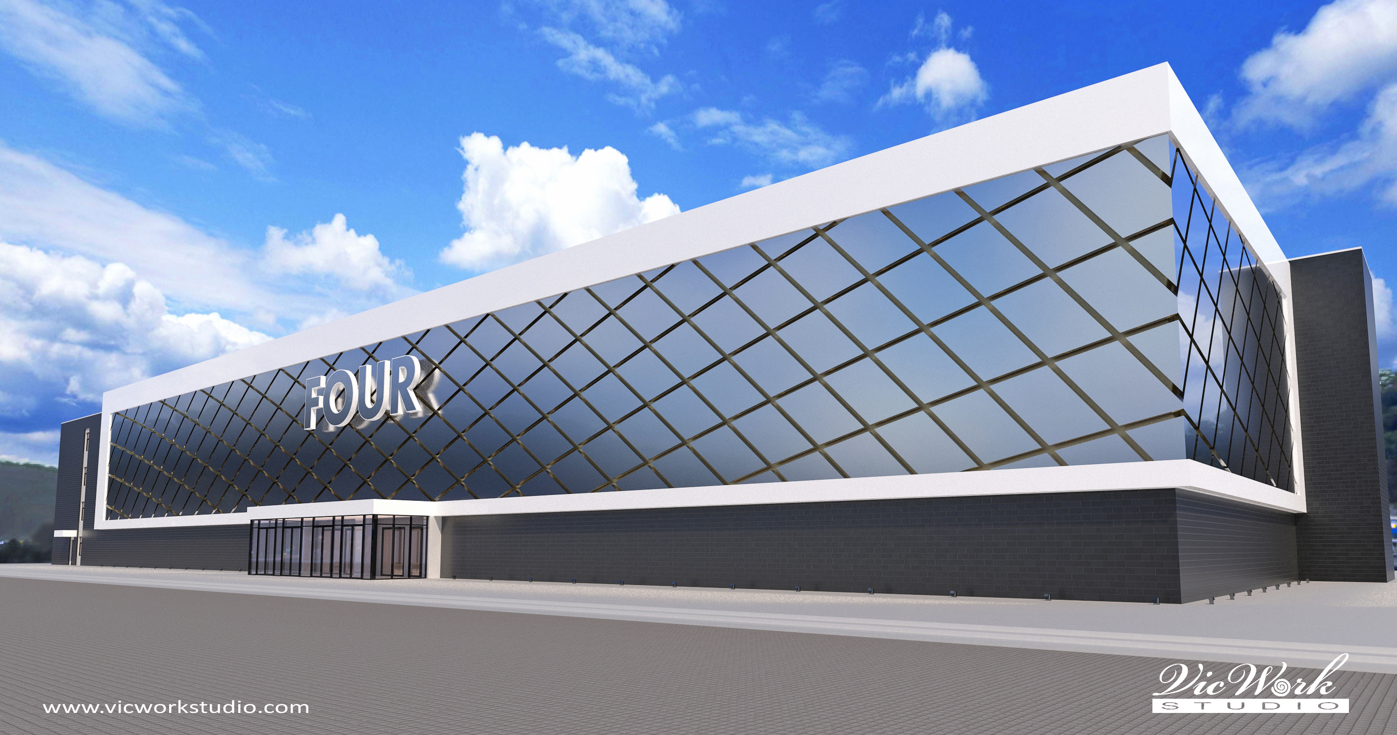 4 Concept Designs of the Shopping Mall facade by VICWORK STUDIO ...