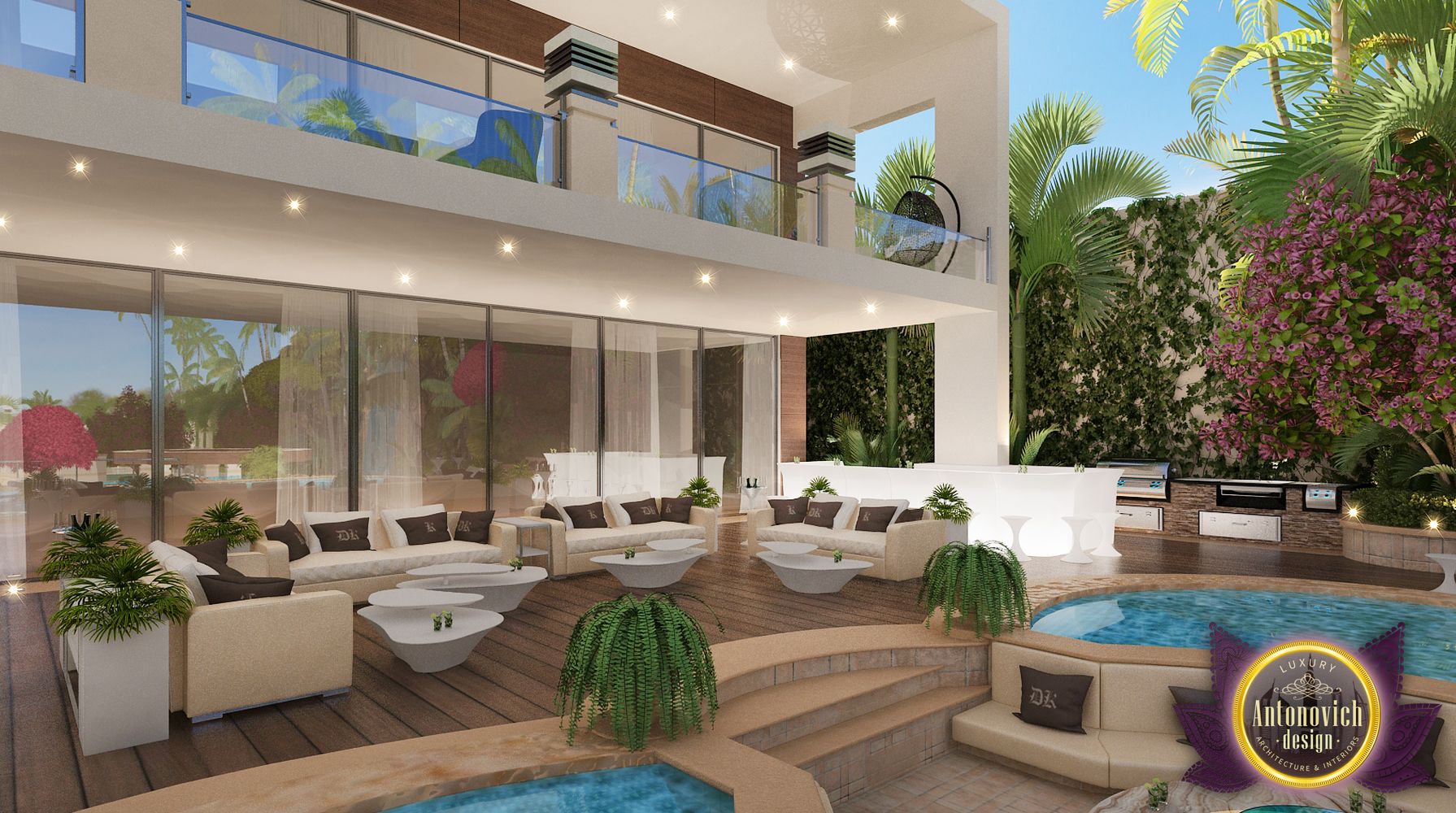 The exterior design from Luxury Antonovich Design - Architizer