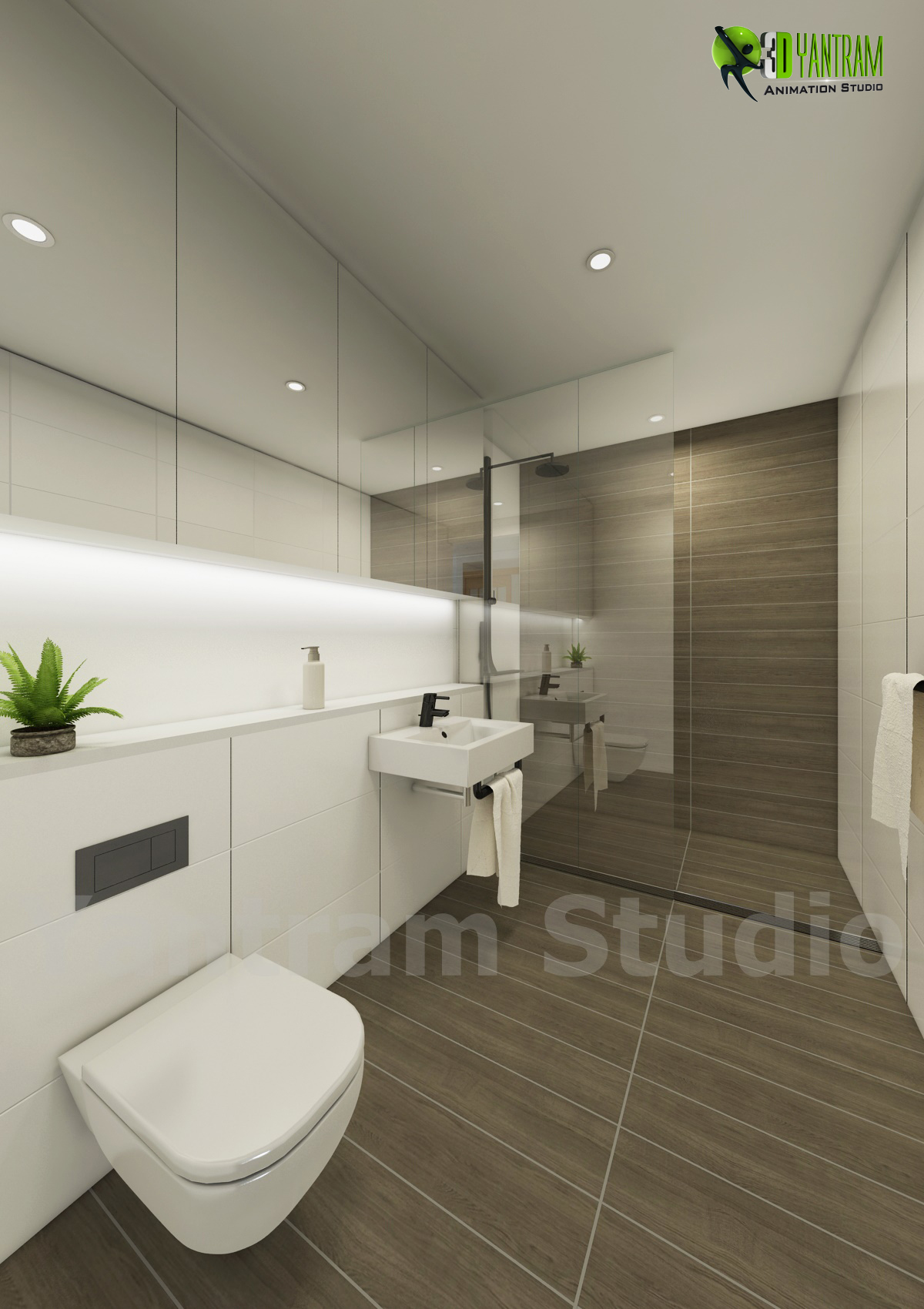 Modern Bathroom Design by Yantram Architectural Design Studio - Architizer
