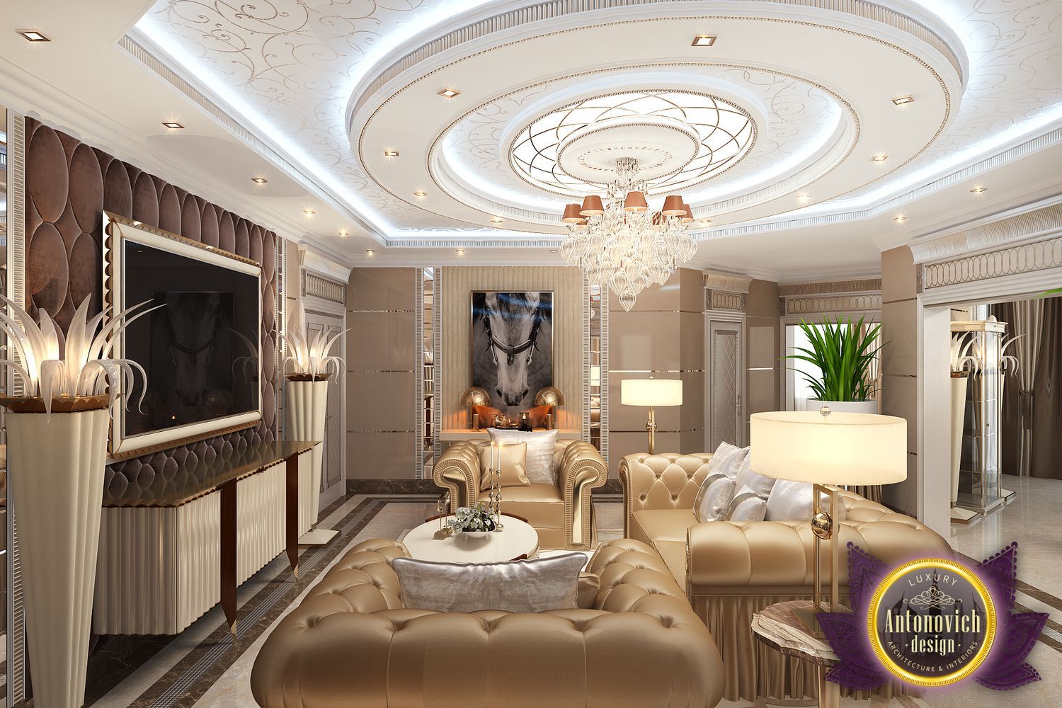 Living Room Decoration Ideas by Luxury Antonovich Design by LUXURY ...