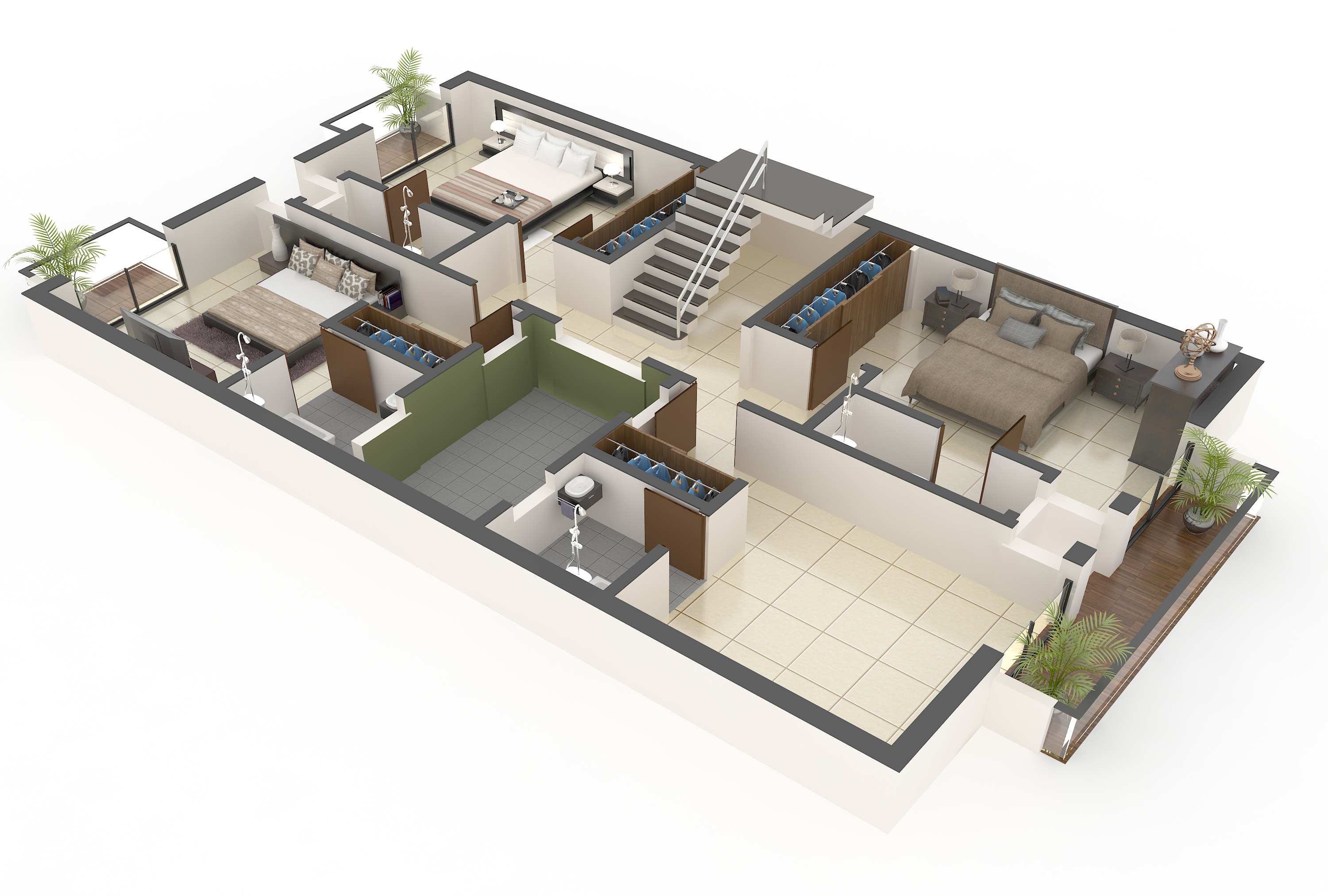 3D Floor Plan Services by JS Engineering - Architectural Visualization ...
